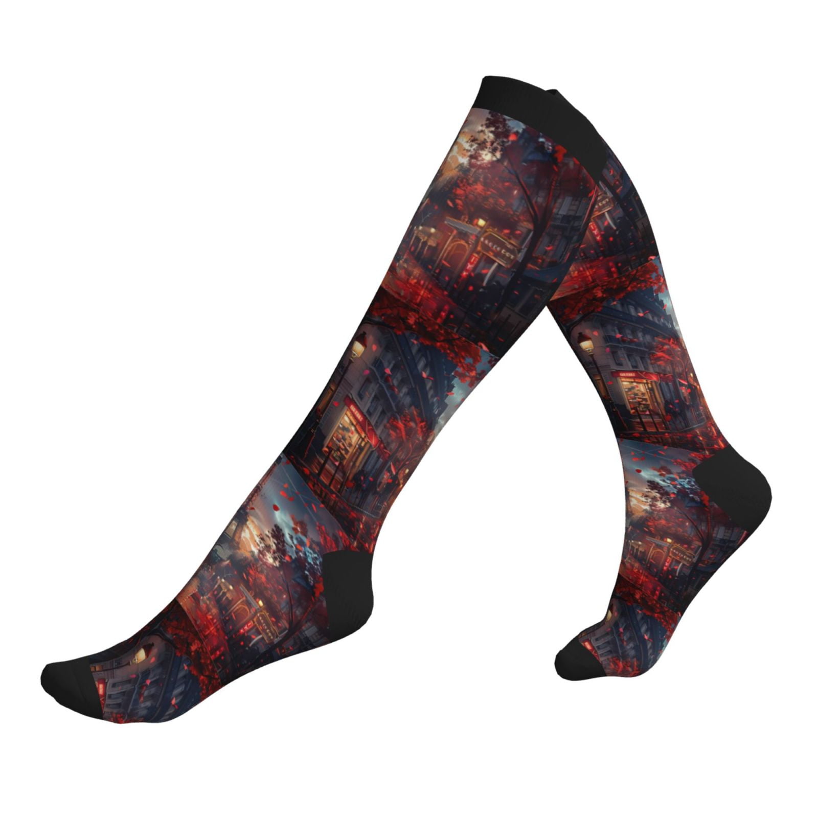 Compression Socks for Women and Men Circulation - Eiffel Tower with ...