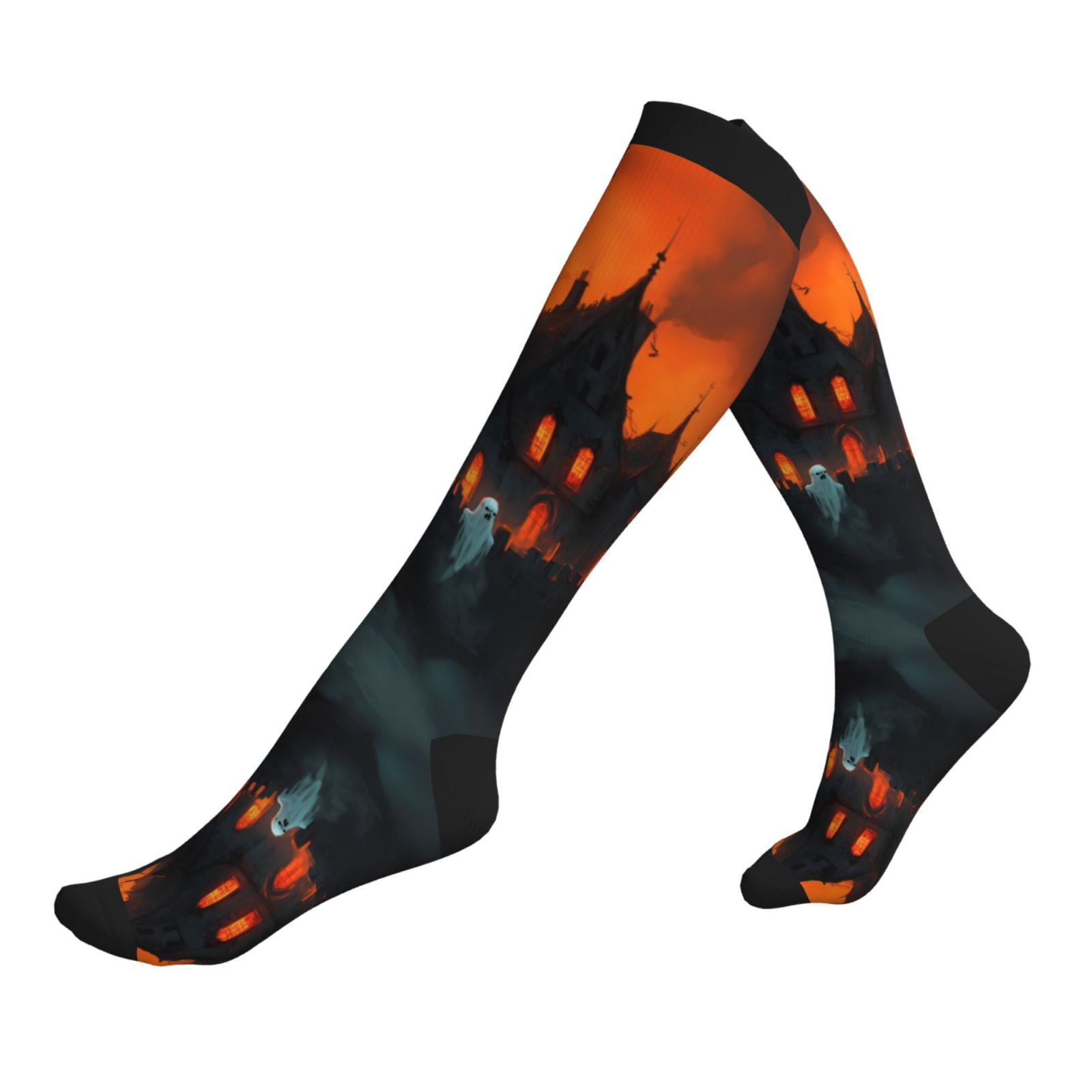 Compression Socks for Women and Men Circulation - Halloween Flame ...