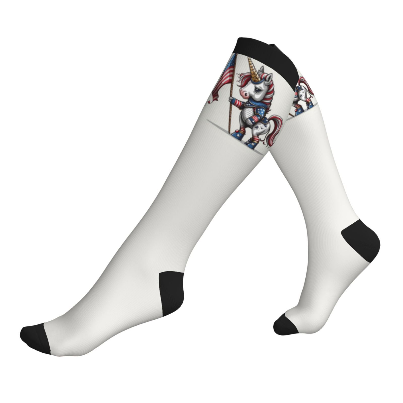 Compression Socks for Women and Men - Cute Horse American Flag ...