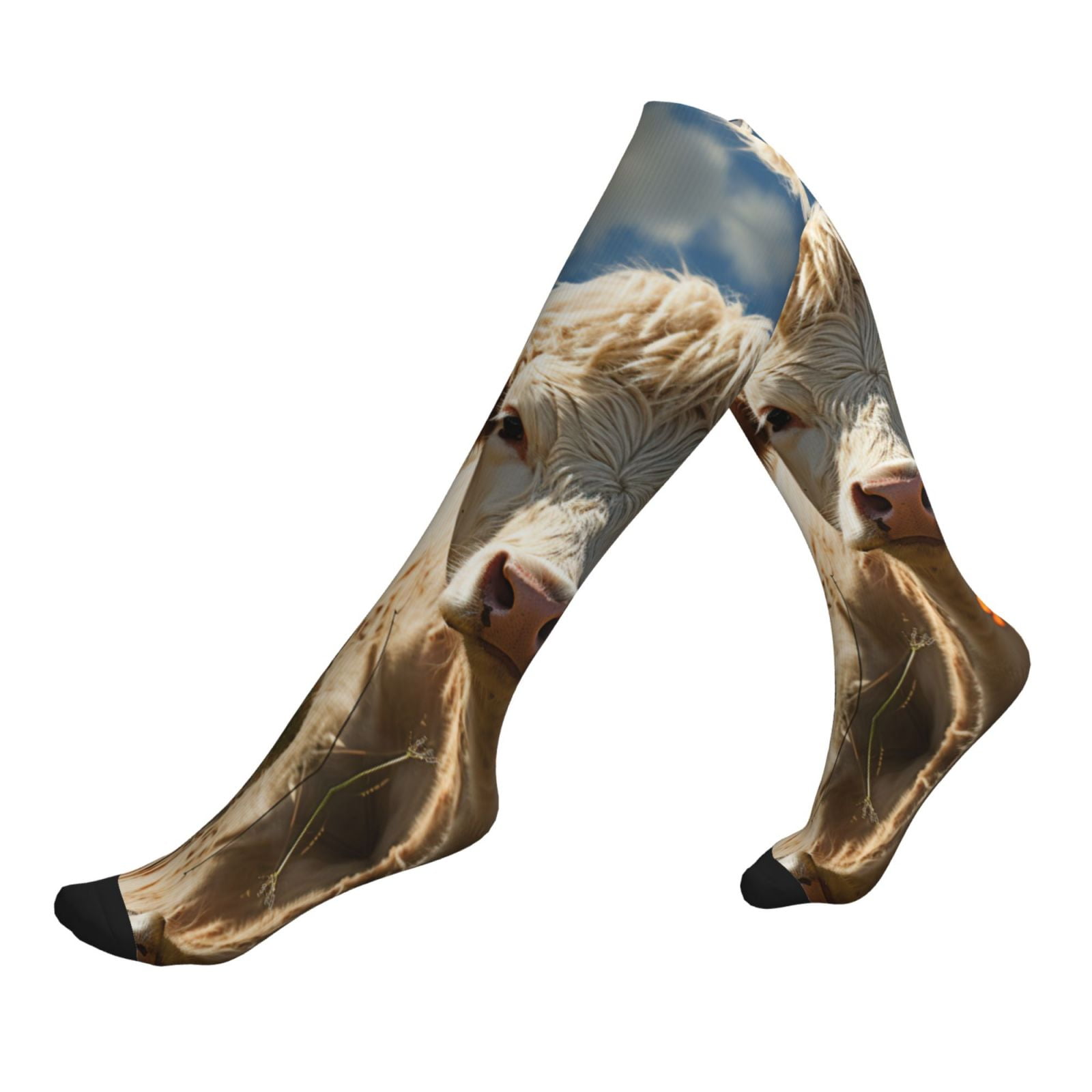 Compression Socks for Women and Men - Daisy Meadow Cow Compression ...