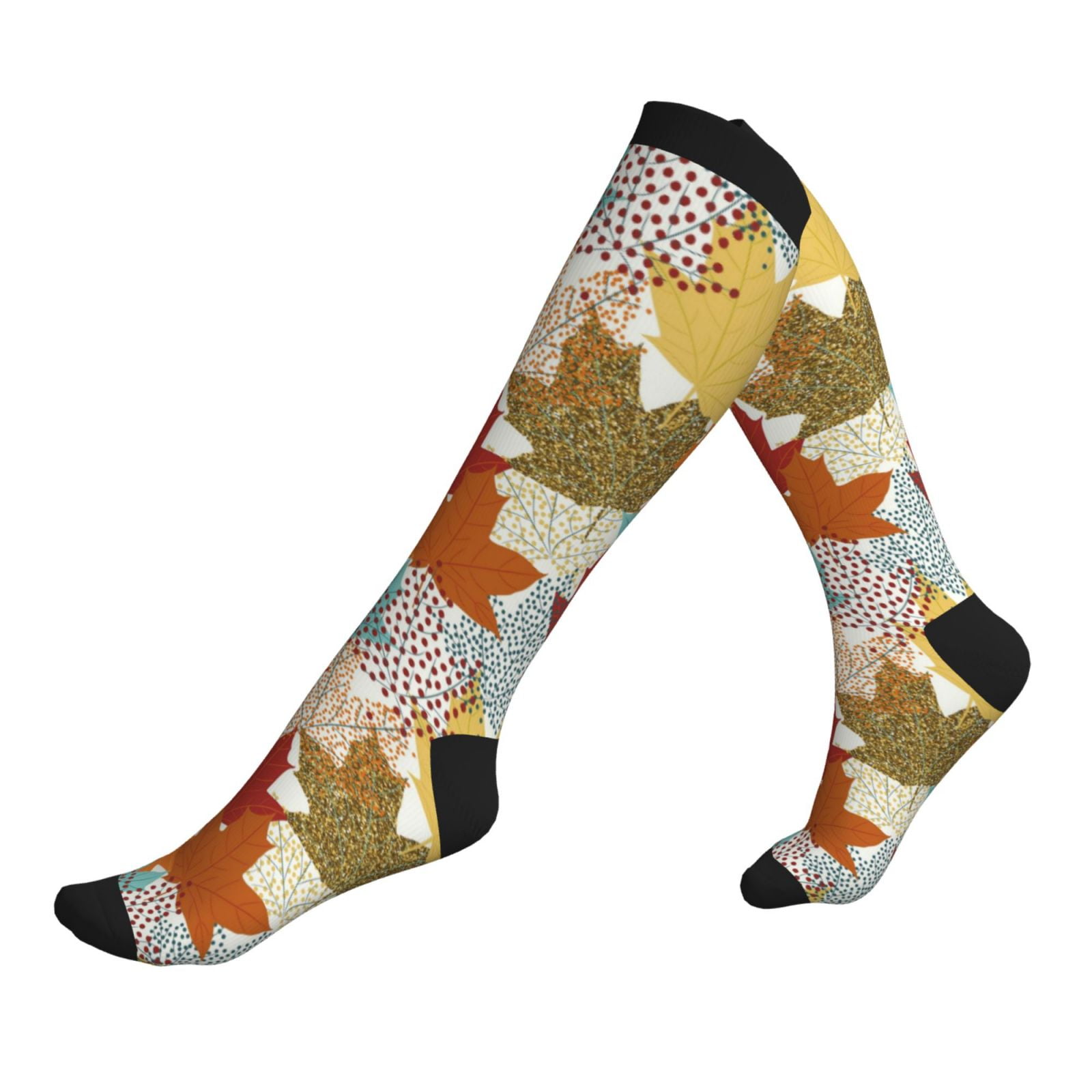 Compression Socks for Women and Men - Fall Maple Leaves Compression ...