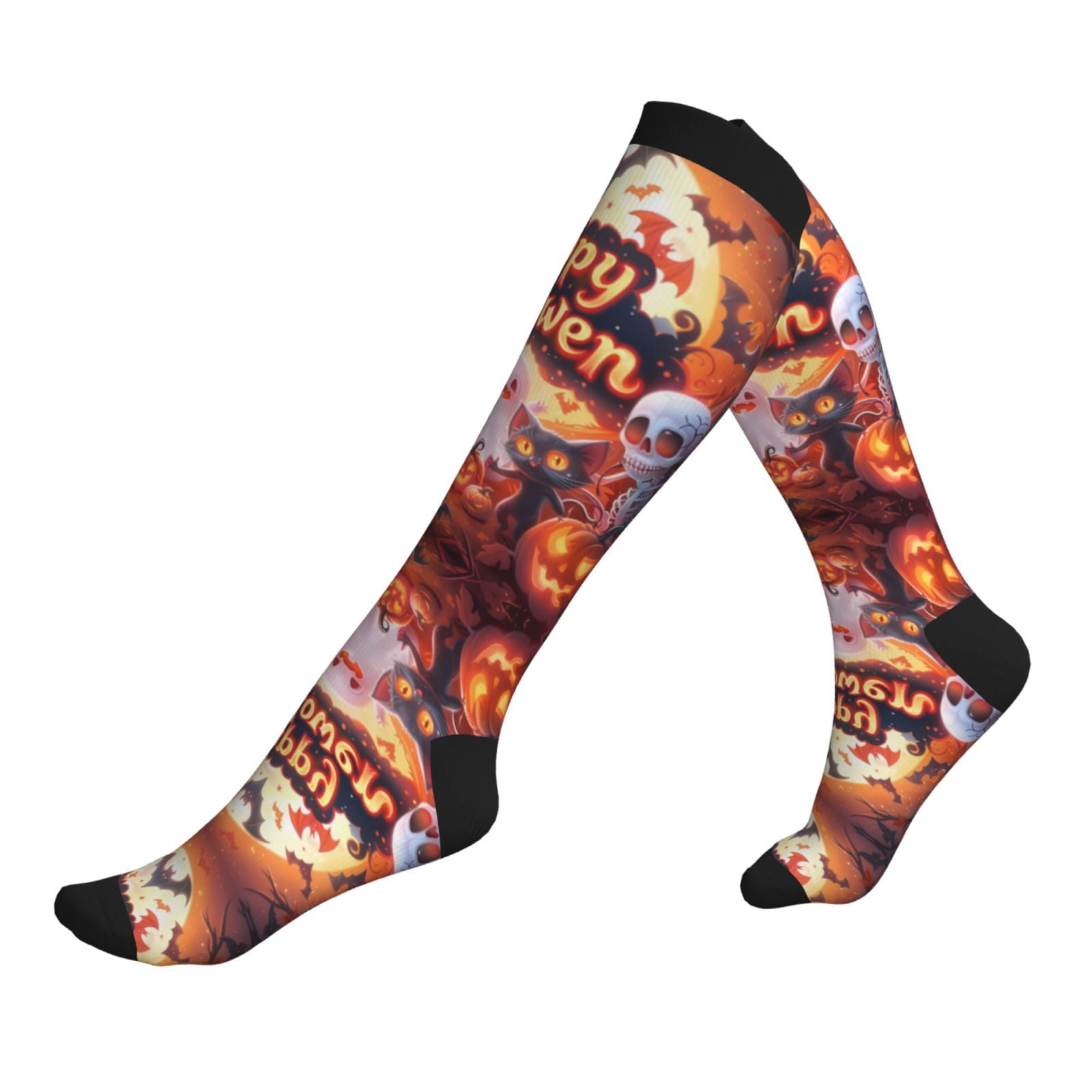 Compression Socks for Women and Men - Halloween Happy Cute Ghost ...