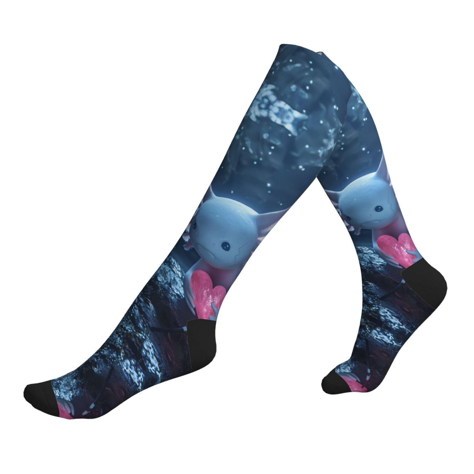 Compression Socks for Women and Men - Heart Axolotl Compression Socks ...