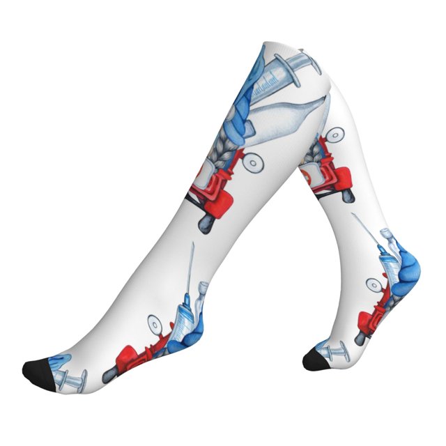 Compression Socks for Women and Men - Medicine Gnome Truck Red ...