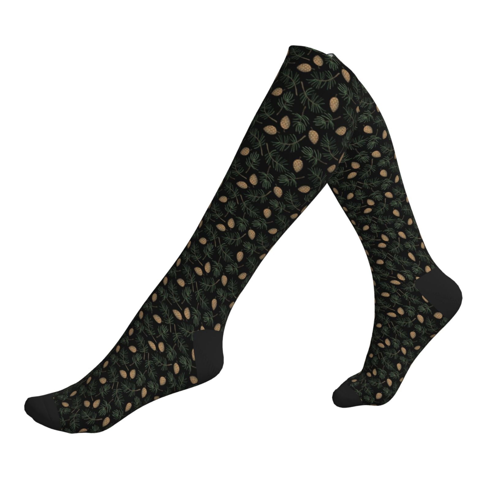 Compression Socks for Women and Men - Pine Cone Woodland Pattern ...