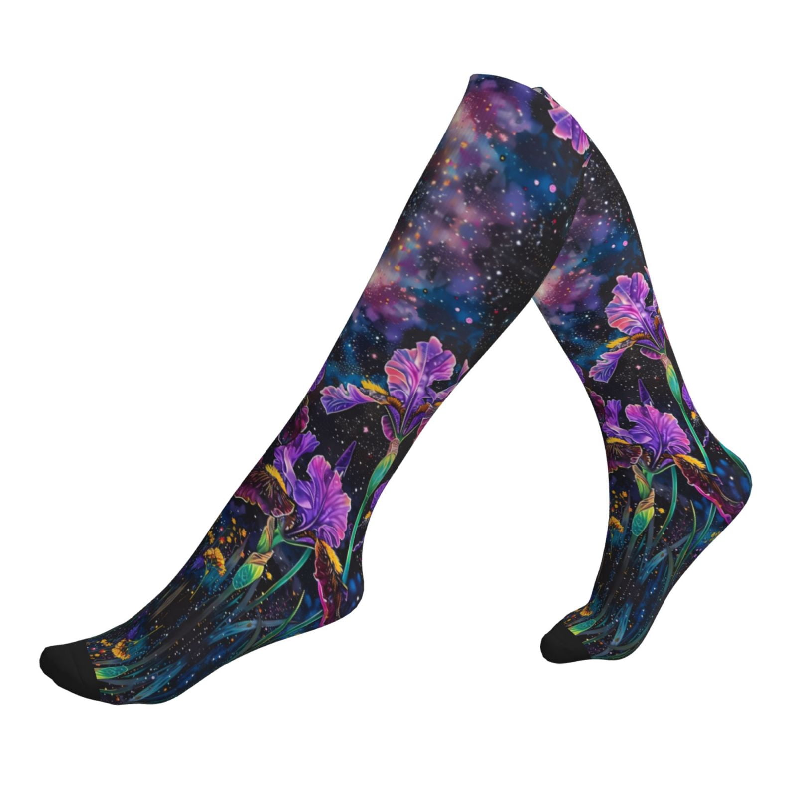 Compression Socks for Women and Men - Starry Night Iris Field ...