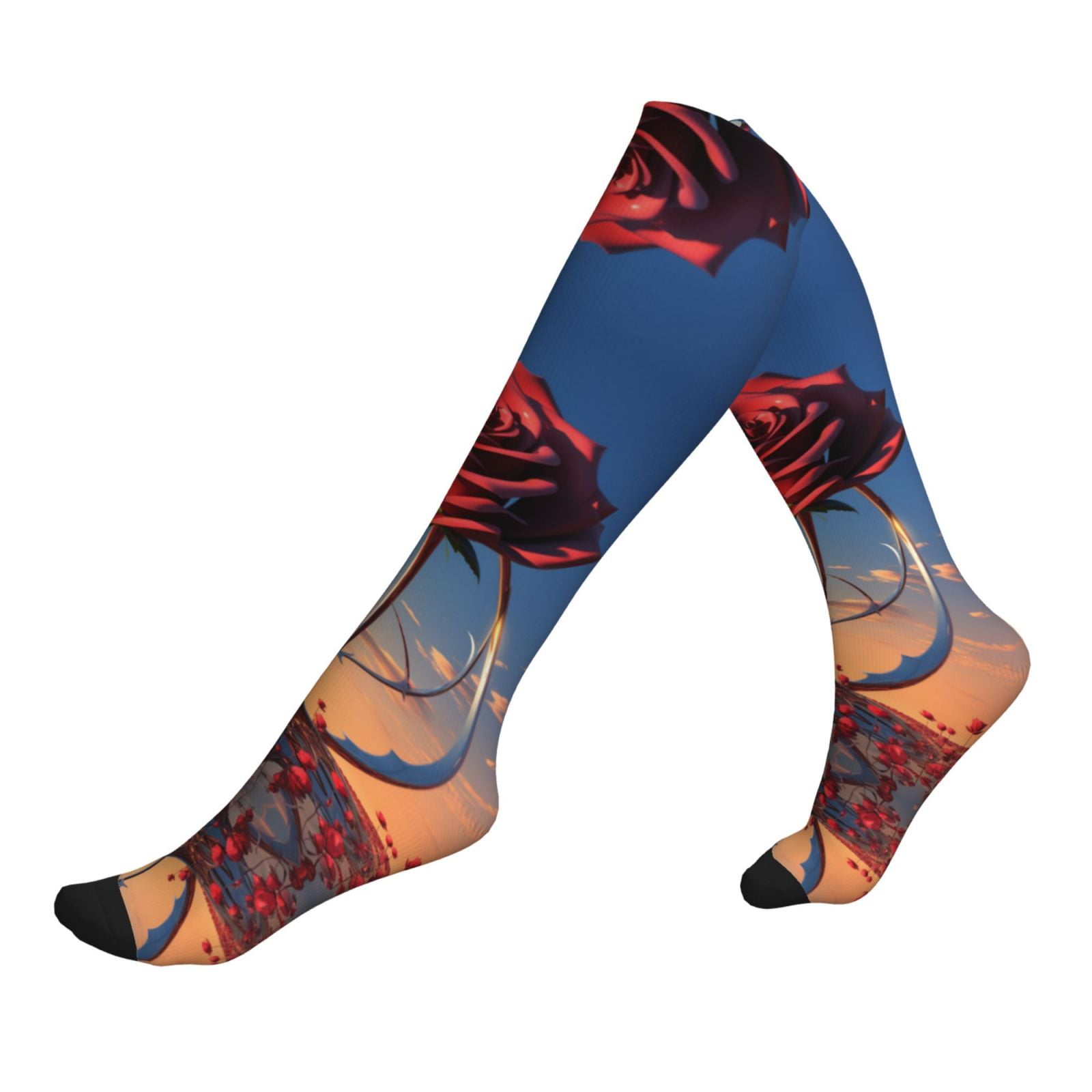 Compression Socks for Women and Men - Sunset Rose Elegance Compression ...