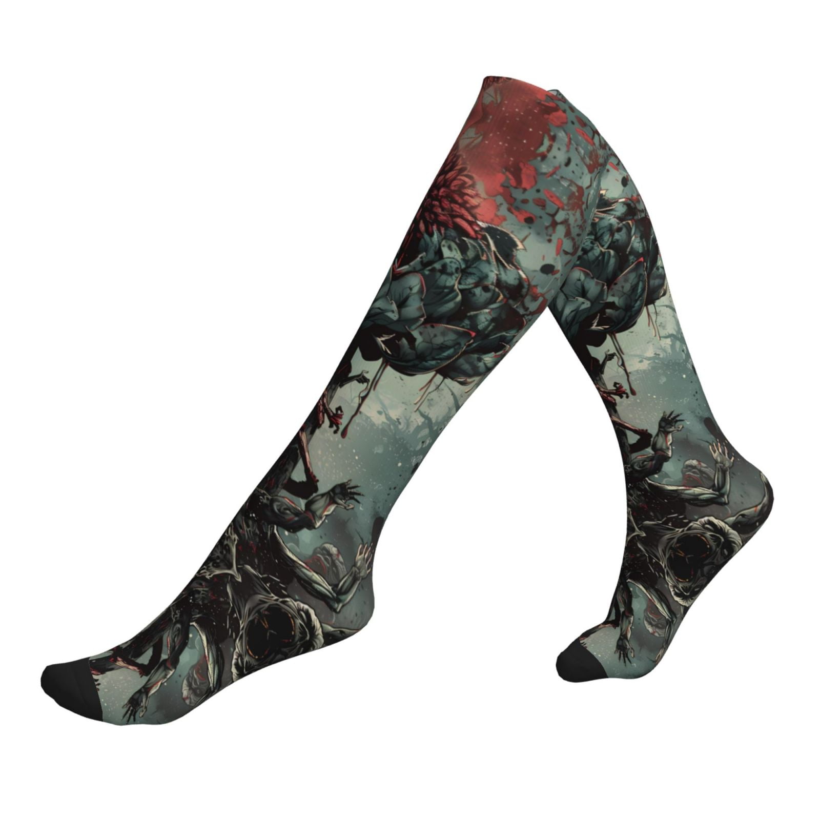 Compression Socks for Women and Men - Zombie Flower Apocalypse ...
