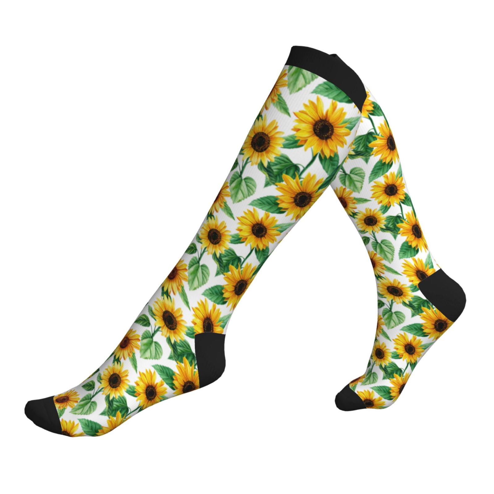 Compression Socks for Women and Men - sunflowers leaf cute Aesthetic ...