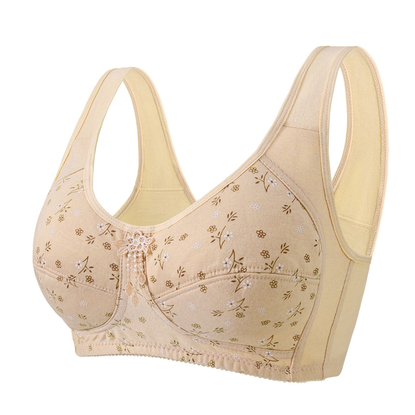 Compression Sports Bras for Women Floral Bras for Older Women Push up ...