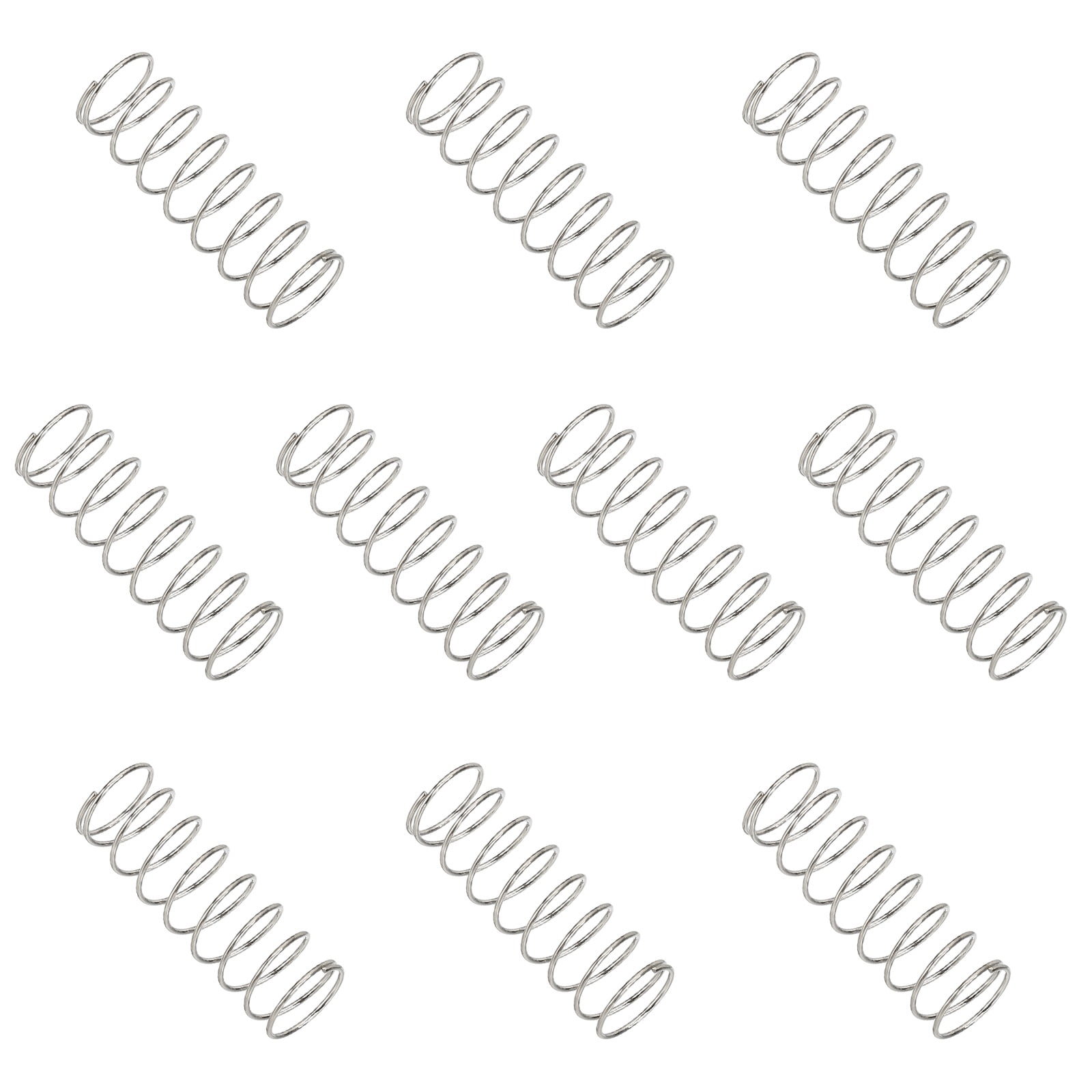 Compression Spring 10 mm OD 0.6 mm Wire 30 mm Free Length Extension ...