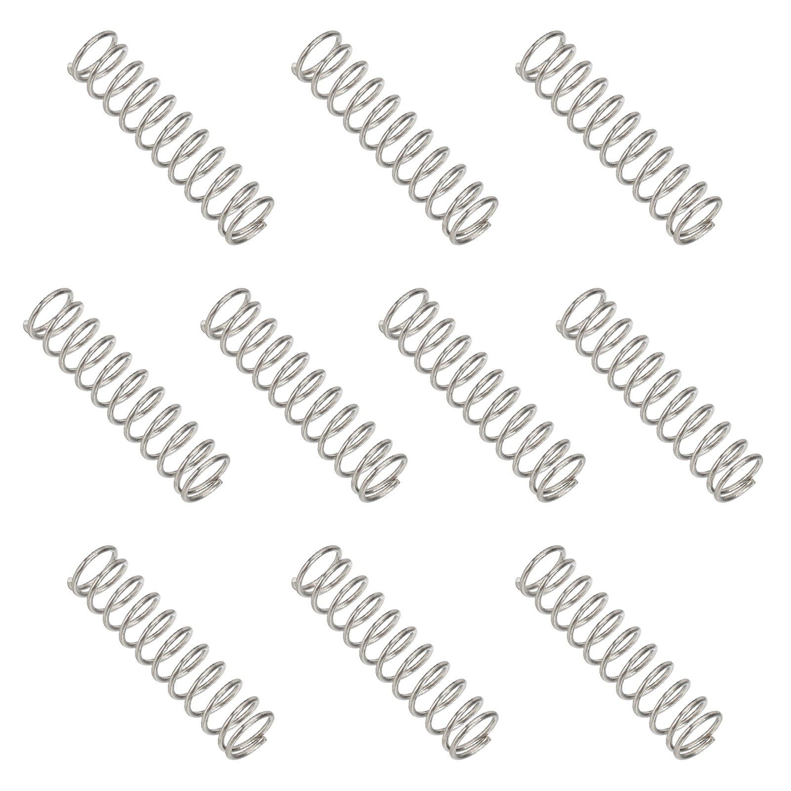 Compression Spring 10 mm OD 1 mm Wire 40 mm Free Length Extension ...