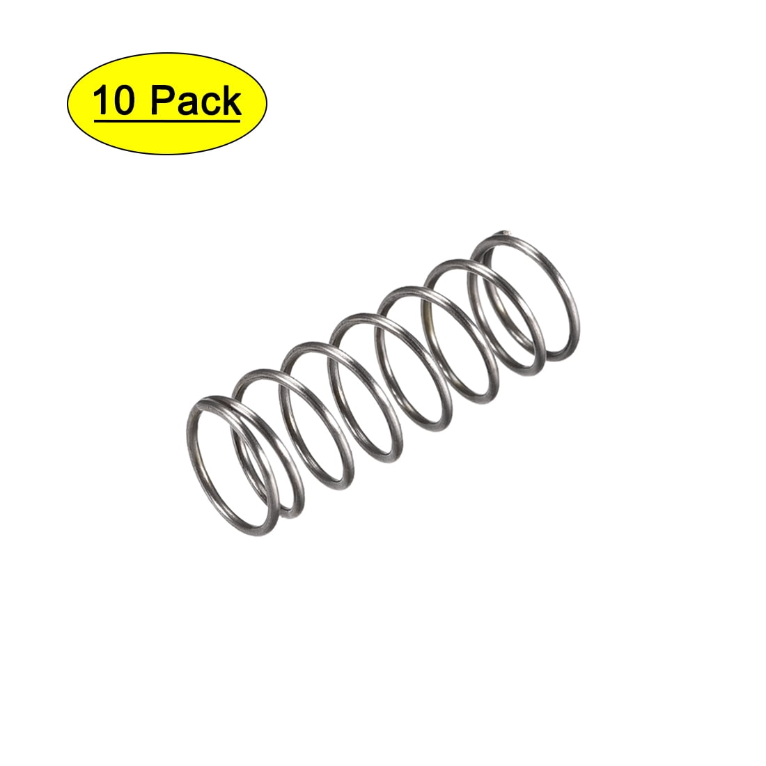 Compression Spring,10mm OD,0.8mm Wire Size,15mm Compressed Length,30mm ...