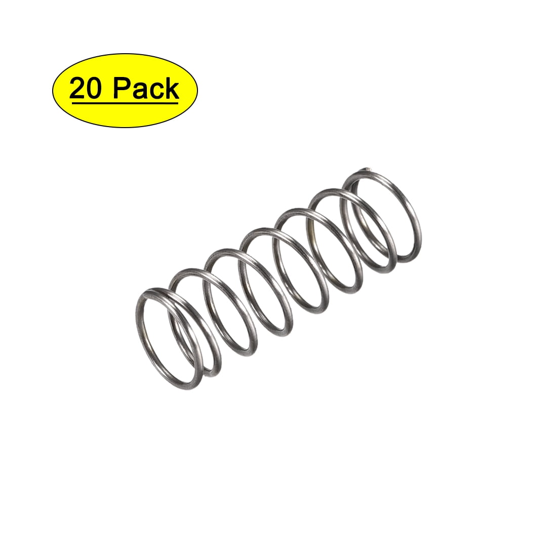 Compression Spring,10mm OD,0.8mm Wire Size,15mm Compressed Length,30mm ...