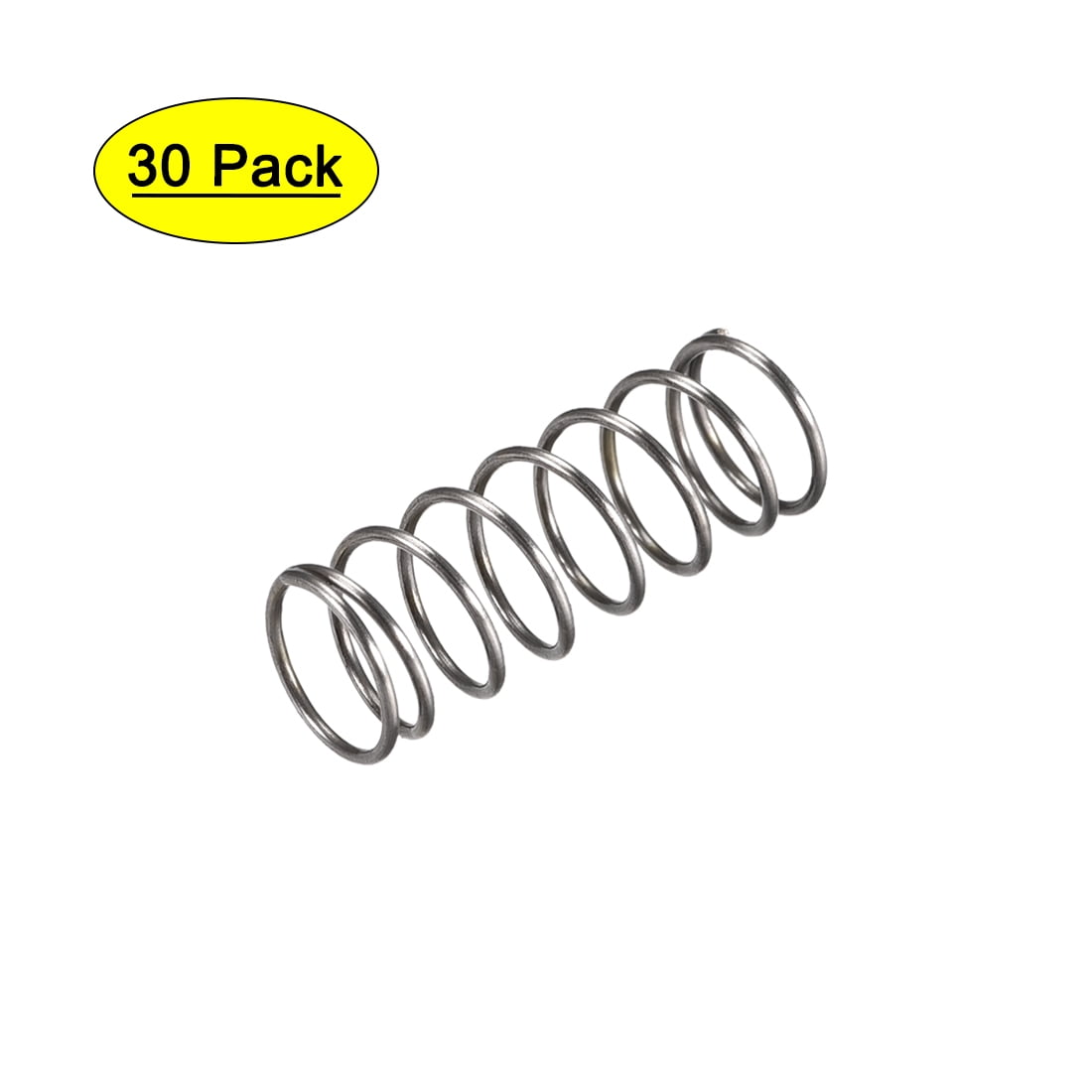 Compression Spring,10mm OD,0.8mm Wire Size,15mm Compressed Length,30mm ...