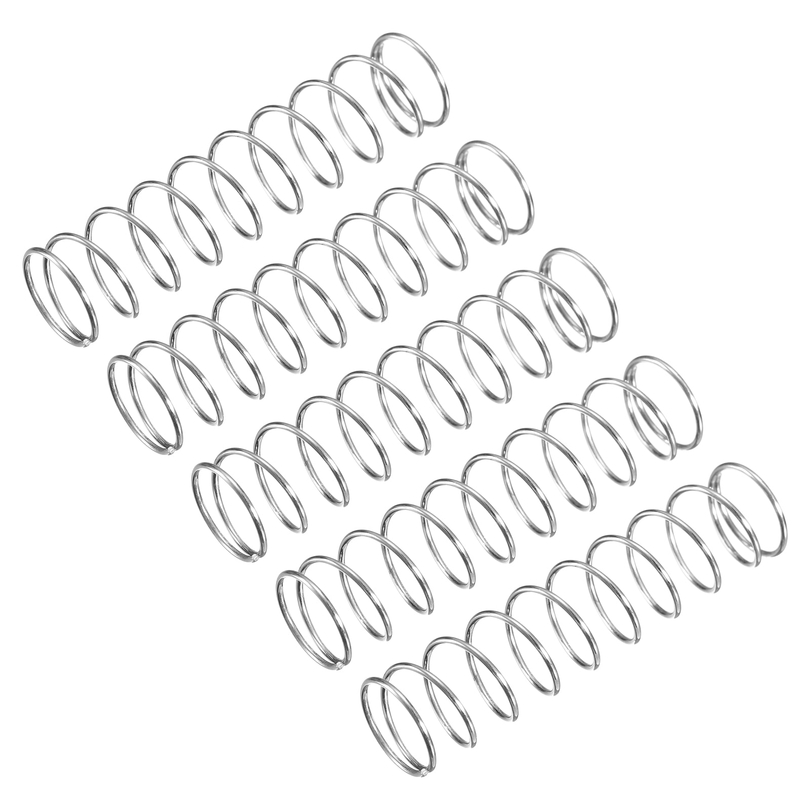 Compression Spring, 5 Pack 304 Stainless Steel, 12mm OD, 0.8mm Wire ...