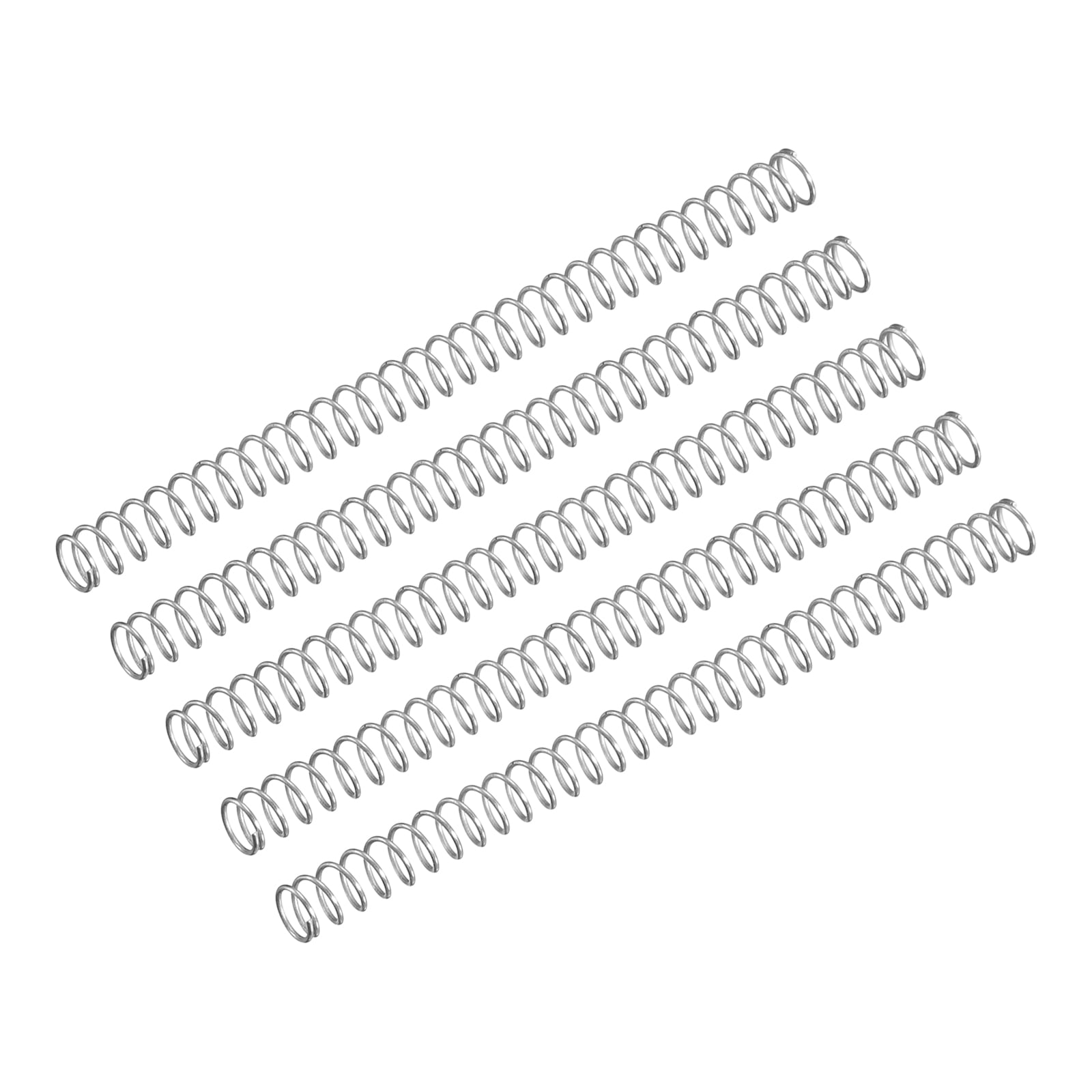 Compression Spring, 5 Pack 304 Stainless Steel, 3mm OD, 0.3mm Wire ...