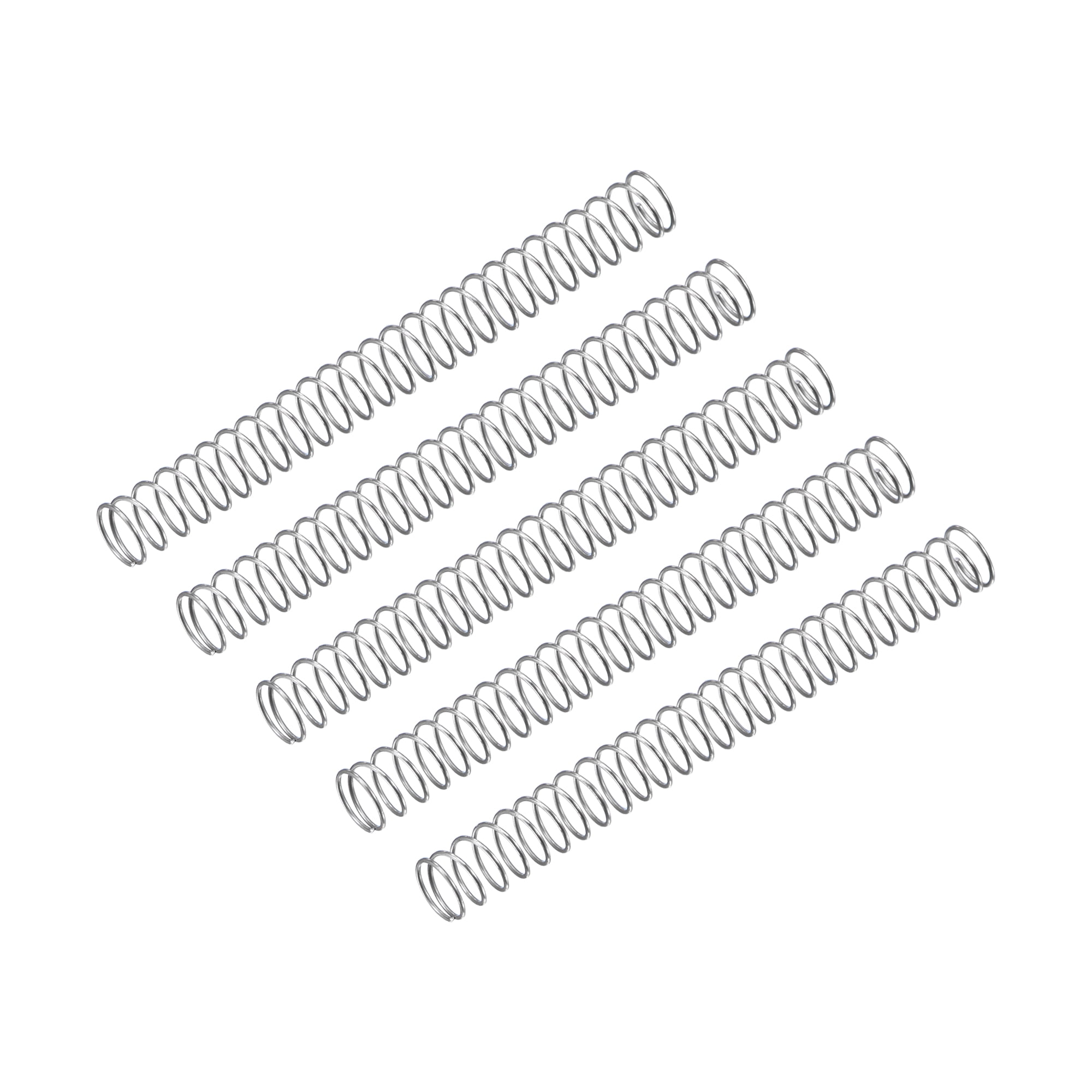Compression Spring, 5 Pack 304 Stainless Steel, 4mm OD, 0.3mm Wire ...