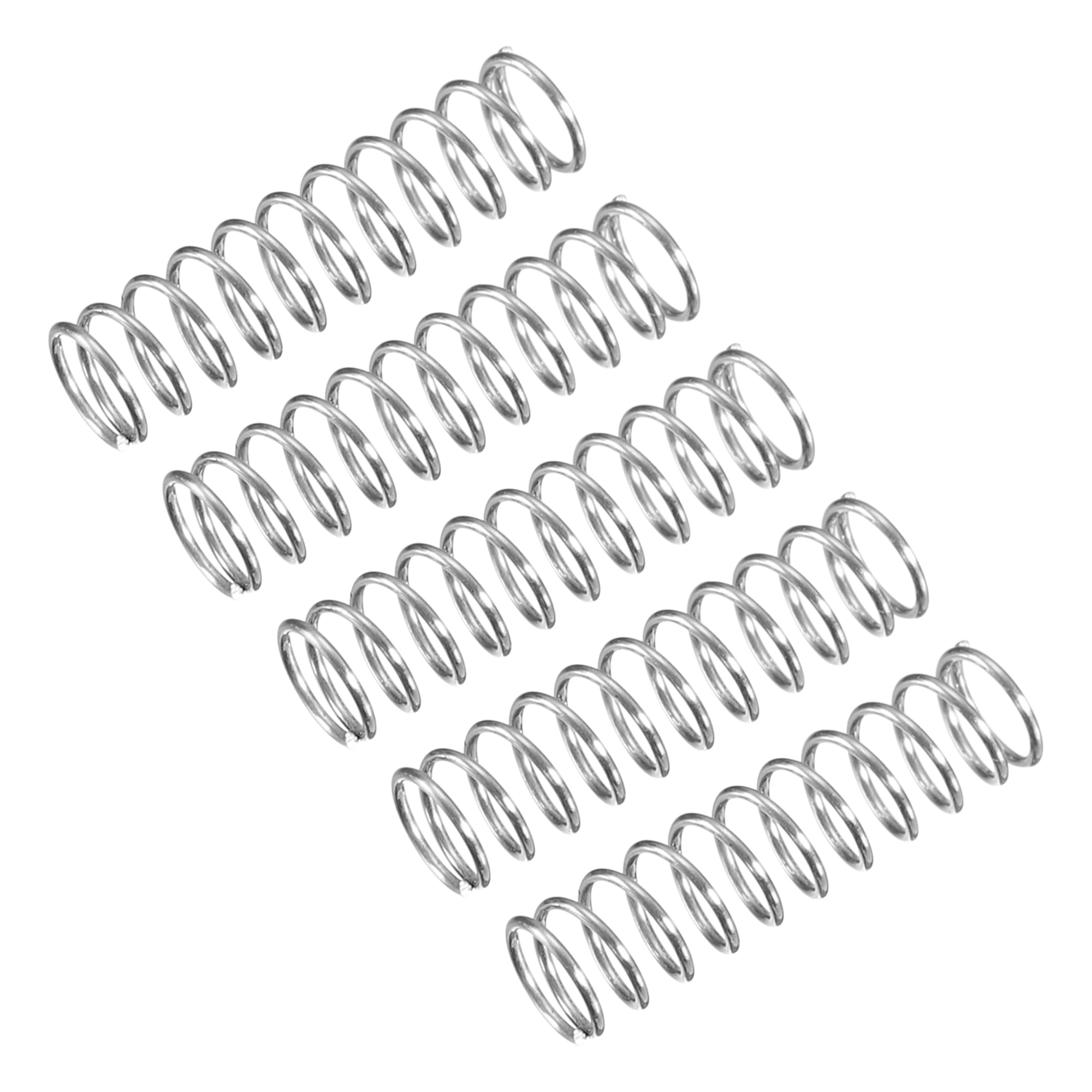 Compression Spring, 5 Pack 304 Stainless Steel, 4mm OD, 0.4mm Wire ...
