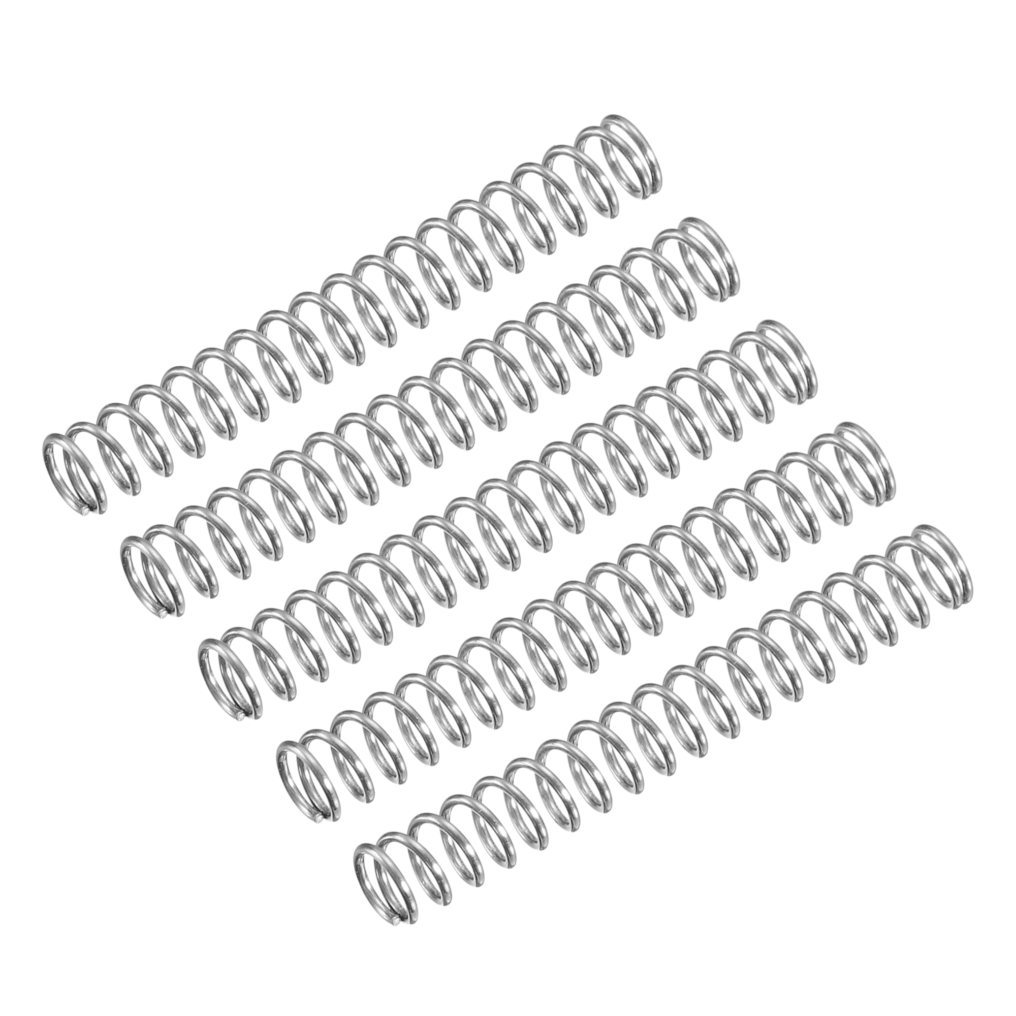 Compression Spring, 5 Pack 304 Stainless Steel, 4mm OD, 0.5mm Wire ...