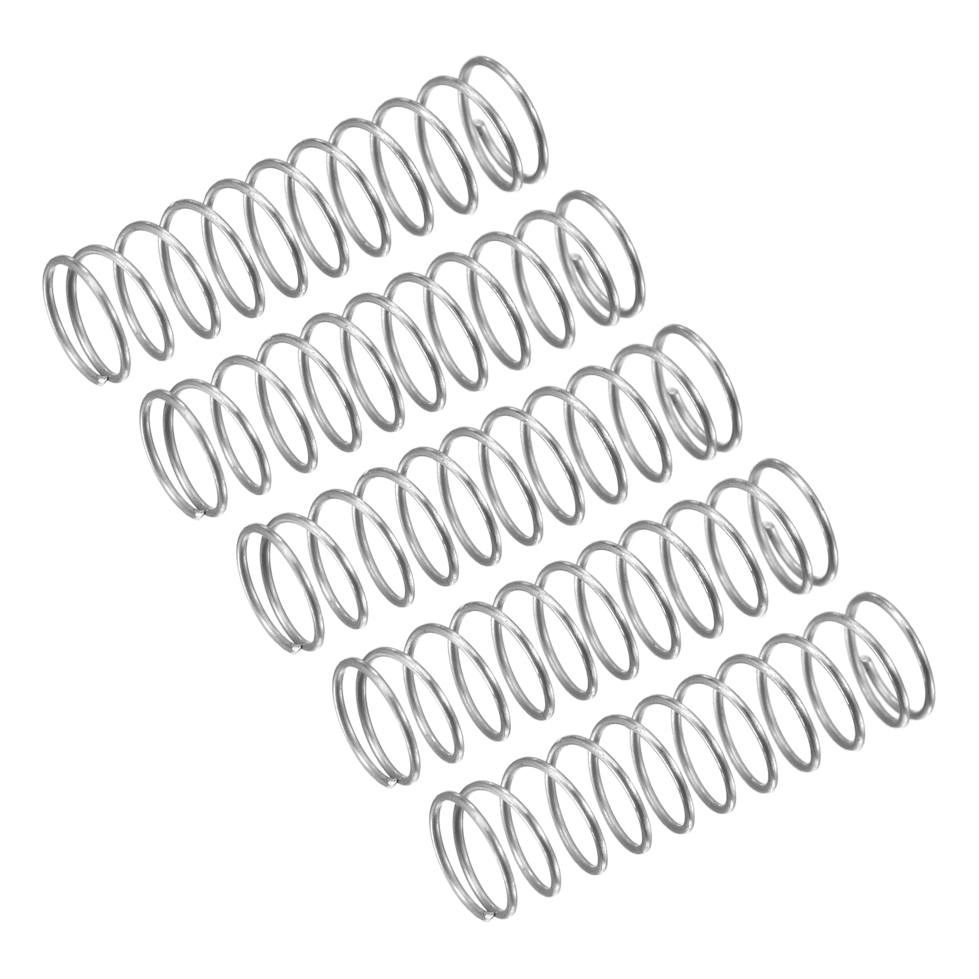 Compression Spring, 5Pcs 304 Stainless Steel, 4mm OD, 0.2mm Wire, 15mm ...