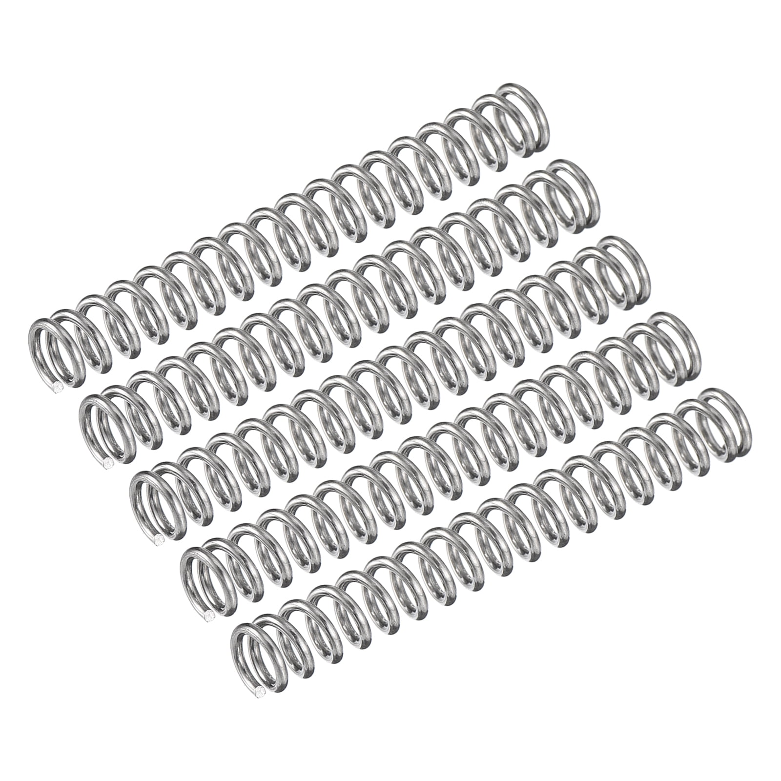 Compression Spring, 5Pcs 304 Stainless Steel, 5mm OD, 0.8mm Wire, 40mm ...