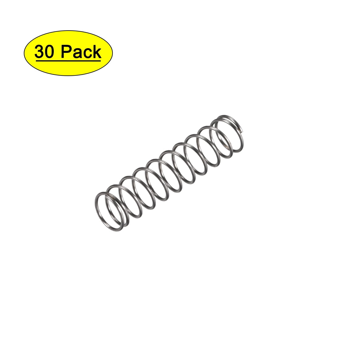 Compression Spring,6mm OD,0.5mm Wire Size,13.75mm Compressed Length ...