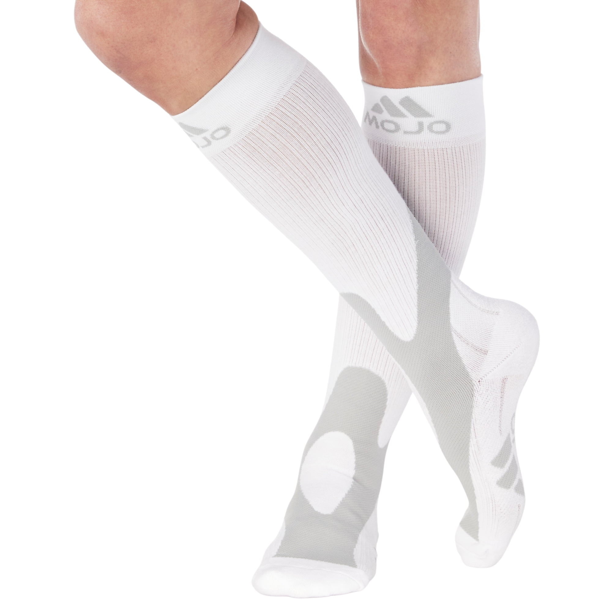 Compression Stockings for Women and Men Circulation 20-30 mmHg - White ...