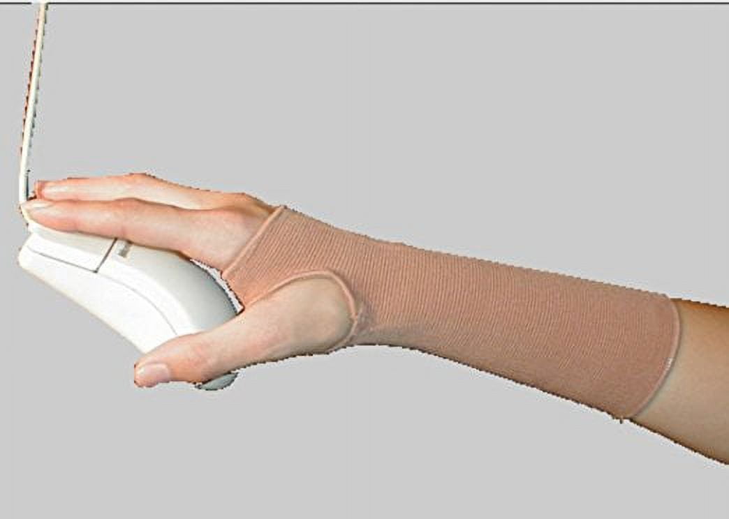 Compression Support Wrist and Hand Brace, 4-Way Stretch with Thumb Hole ...