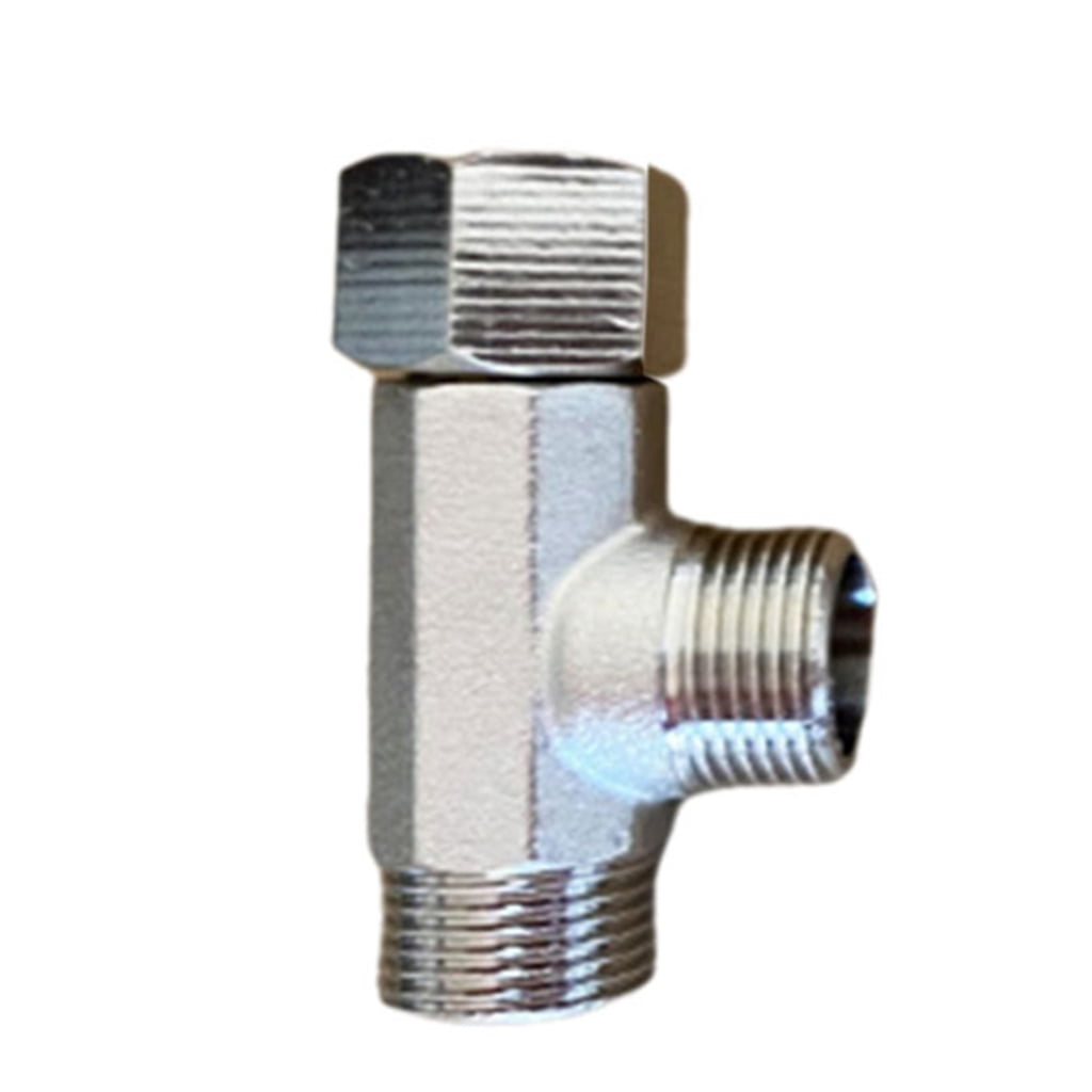 Brass 3 Way T Adapter Valves T Connector for Bathroom Water Supply ...
