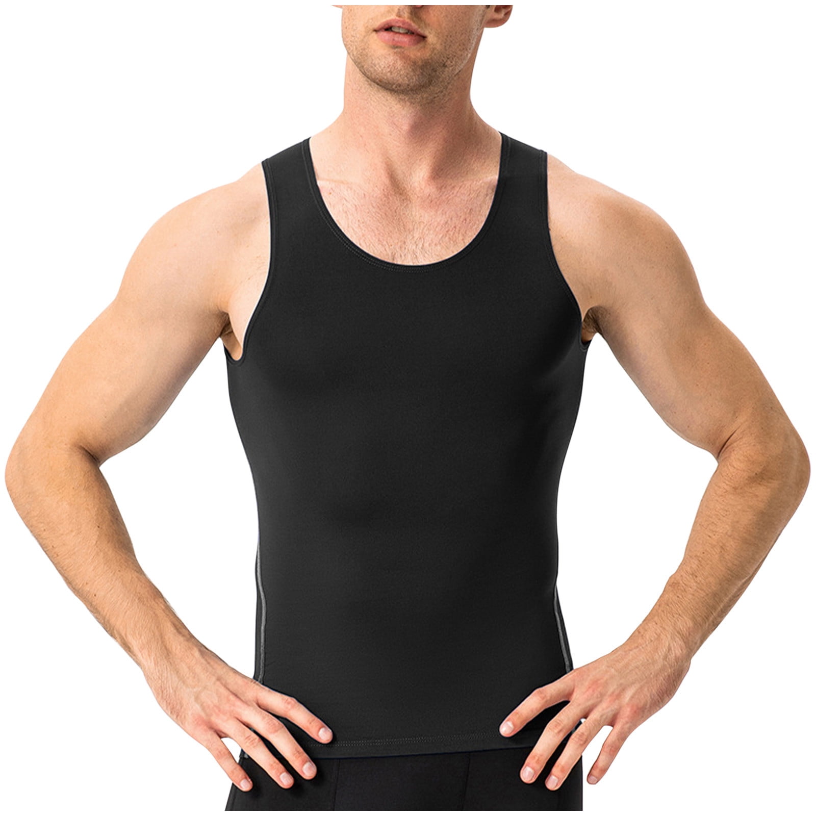 Compression Tank Top Men Qiggri Men's Solid Color Fashionable Leisure ...