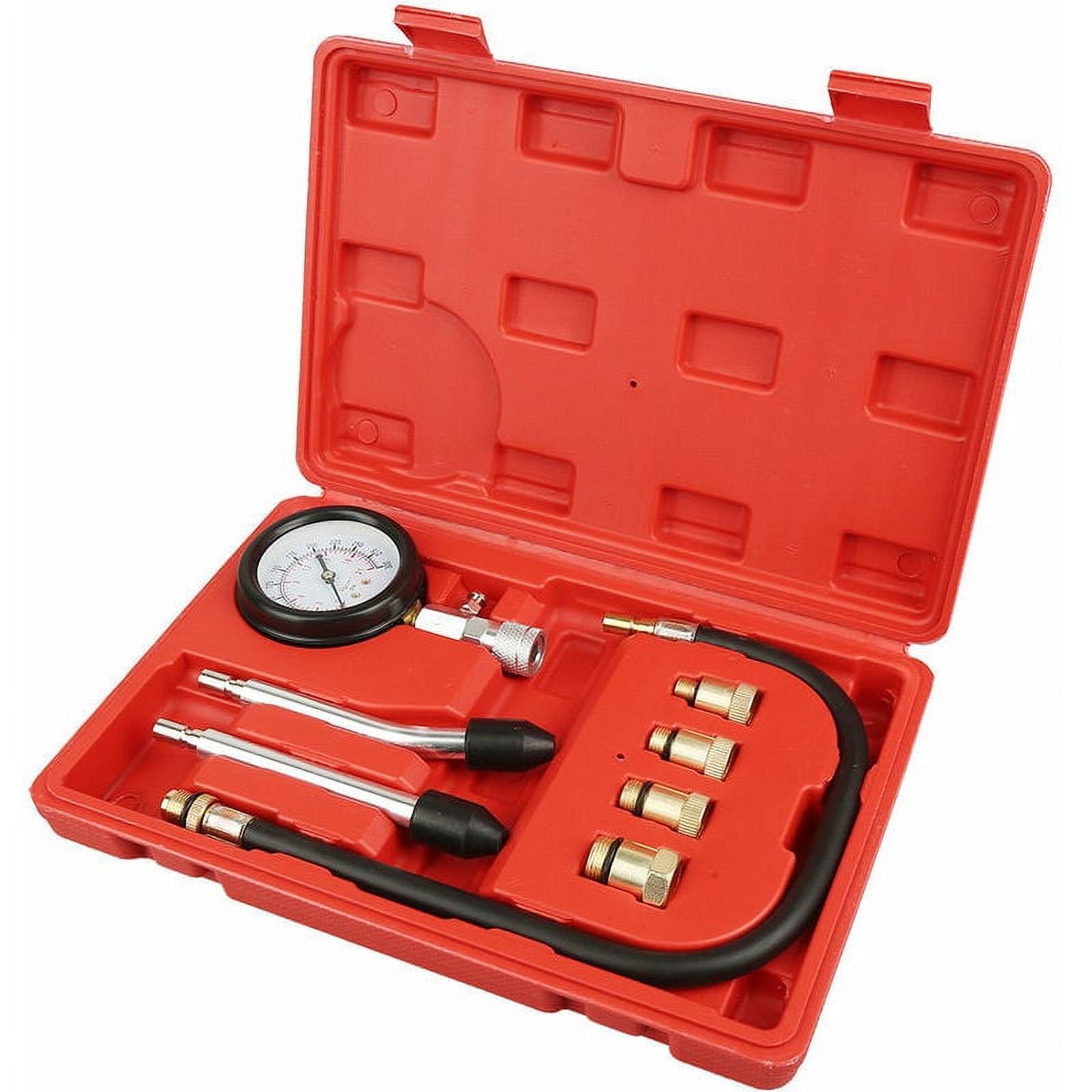 Compression Tester Engine Cylinder Pressure Gauge, Dual Units Scale ...