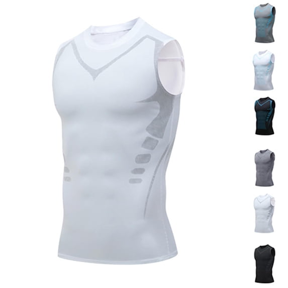 Compression Vest, Sleeveless Compression Shirt for Men for Gym Running ...