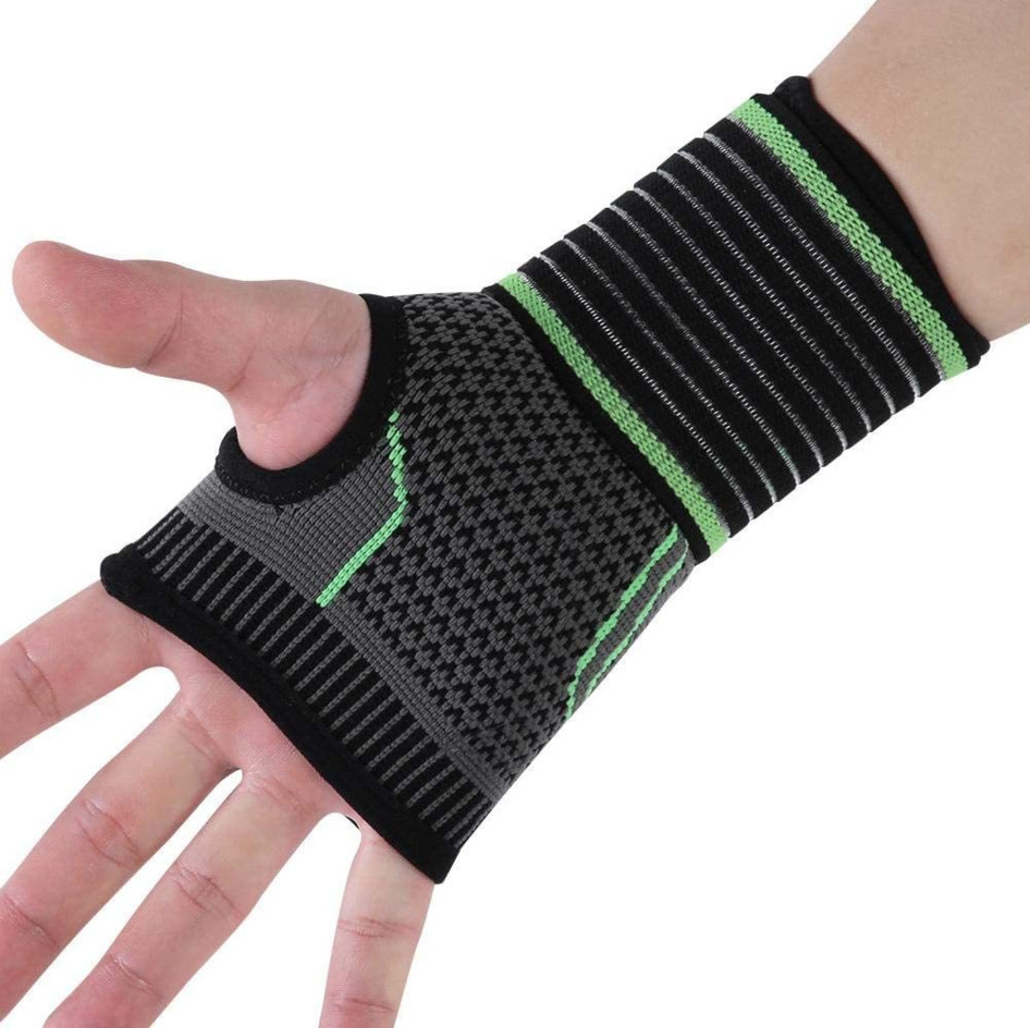 Compression Wrist Brace with Pressure Belt Sport Protection Wristband ...