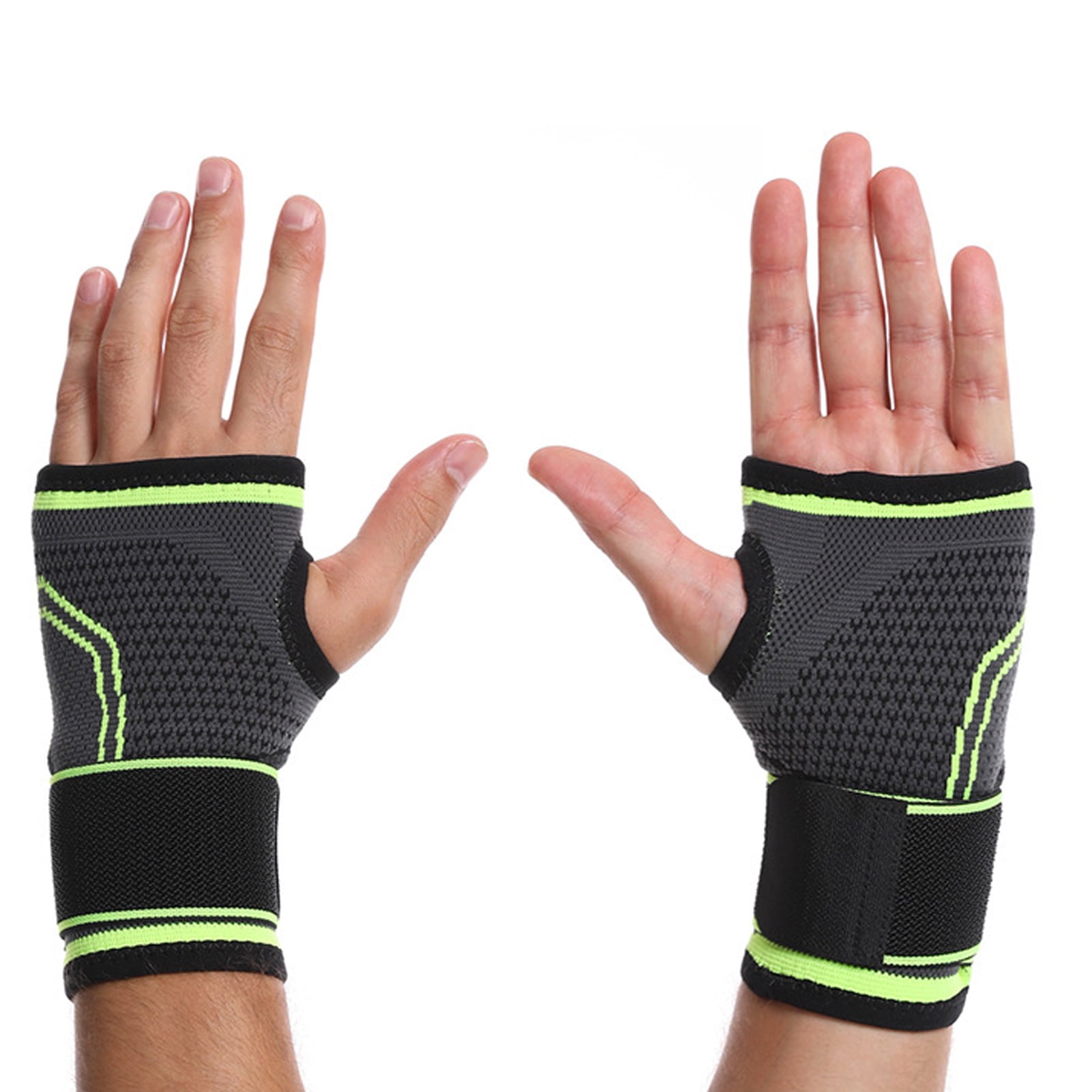 Compression Wrist Brace with Pressure Belt Sport Protection Wristband ...