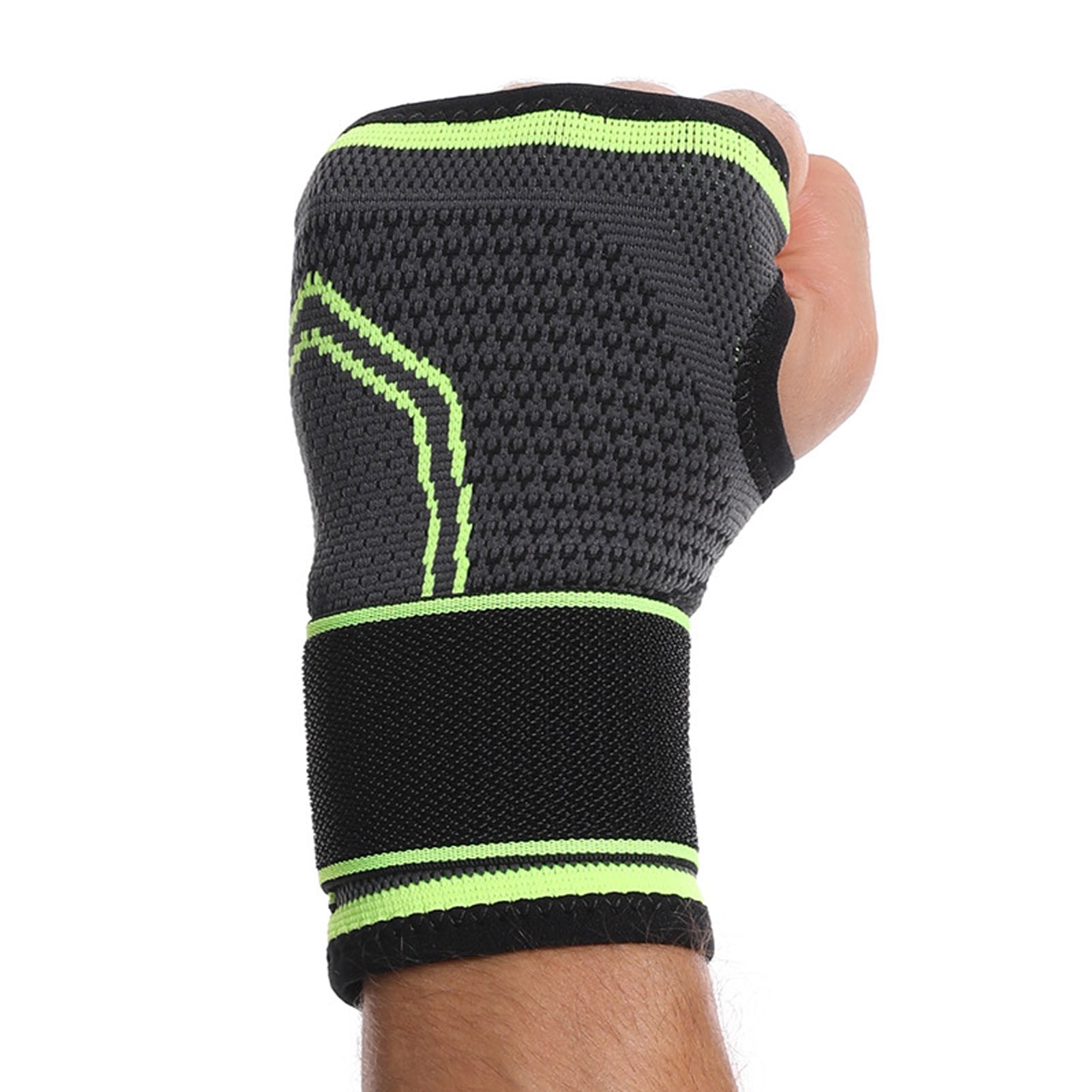 Compression Wrist Brace with Pressure Belt Sport Protection Wristband ...