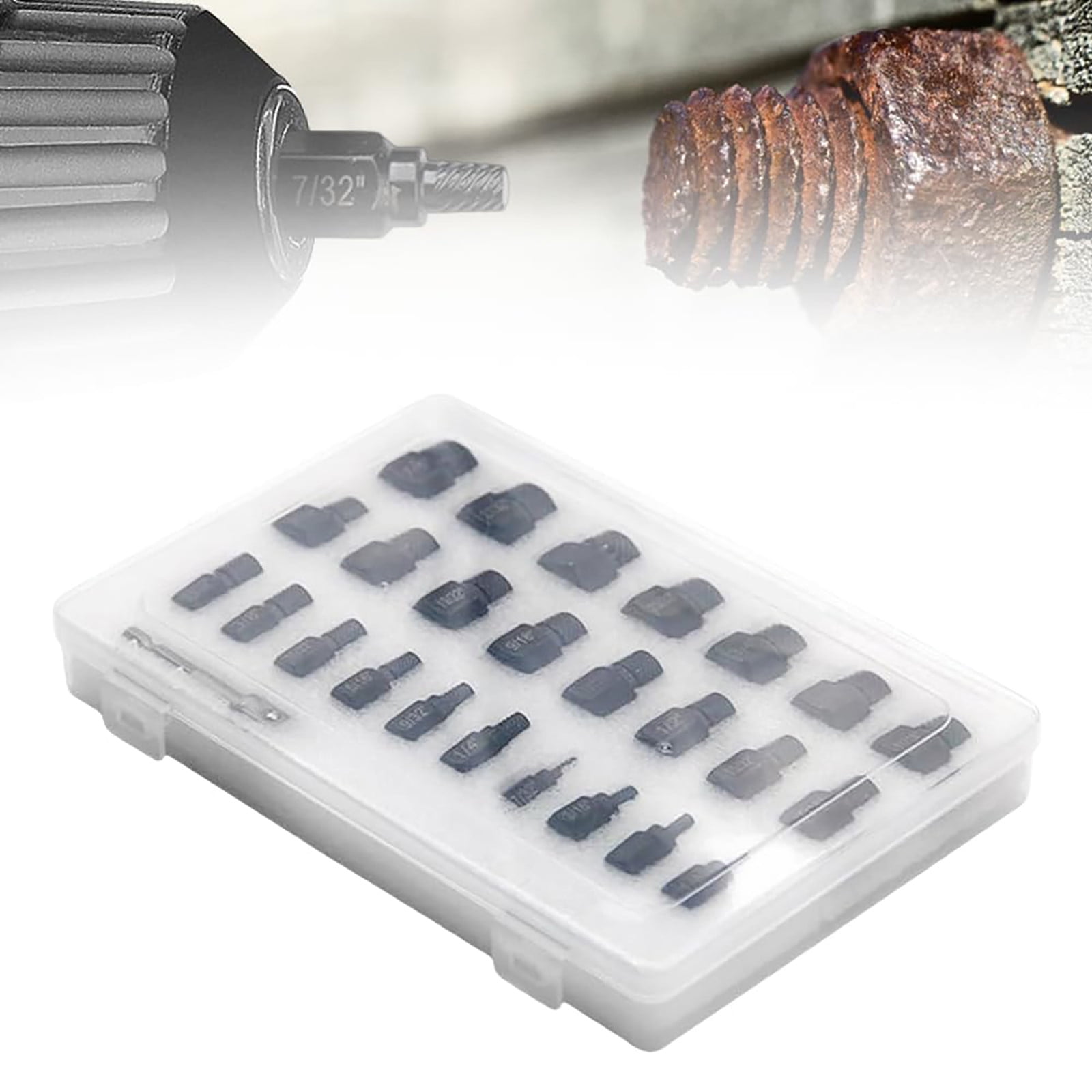 for Compressor 26pcs Screw Extractor Set 2024 New Broken Head Screw Cap ...