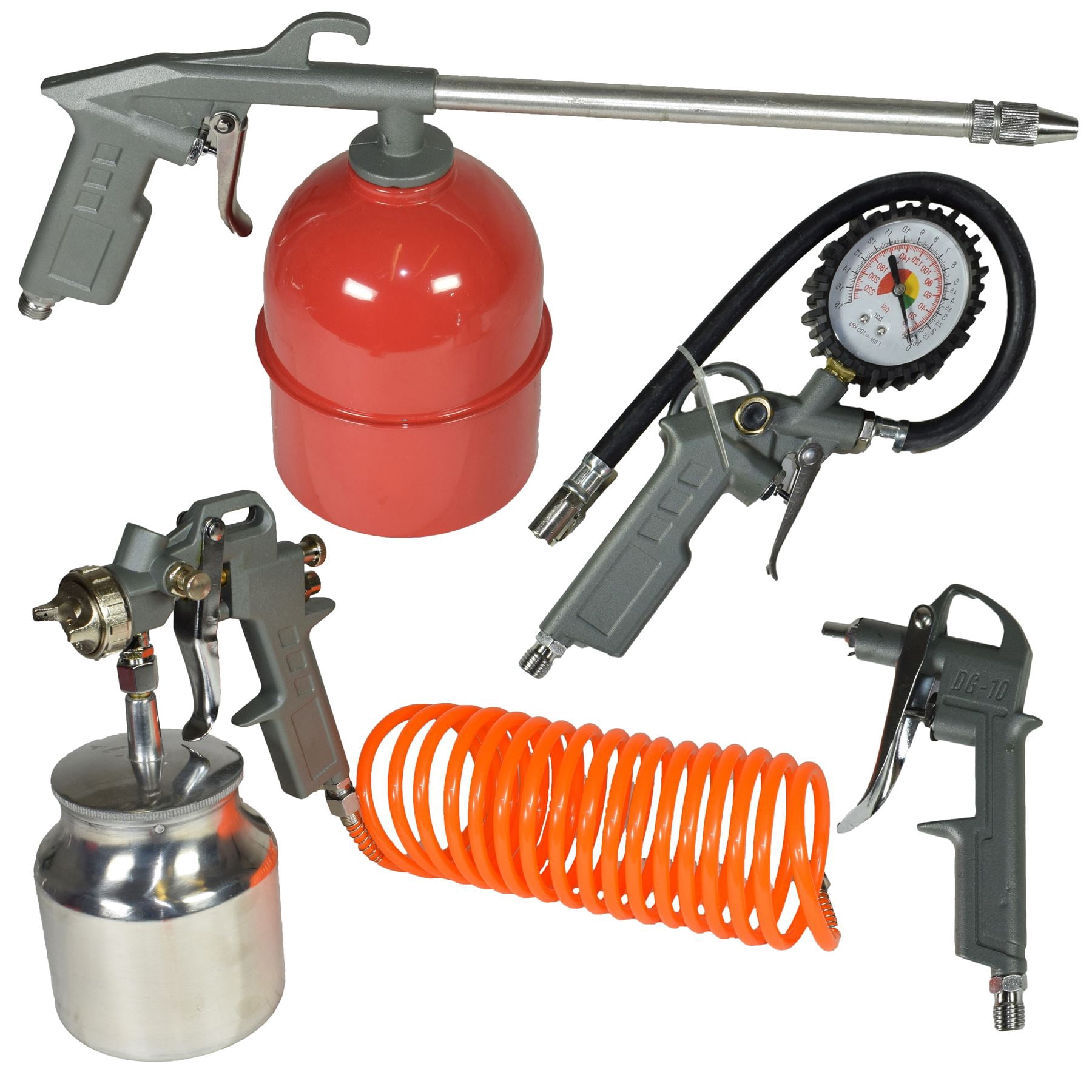 Compressor Air Accessory Tool Kit Spraying Tyre Inflating Hose Blow Gun ...