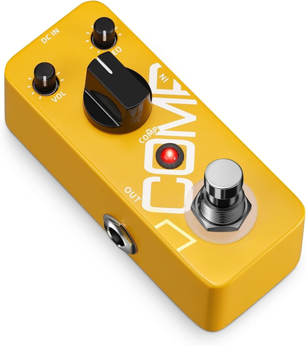 Compressor Pedal, Yellow Comp Guitar Pedal, Mini Portable Compression ...