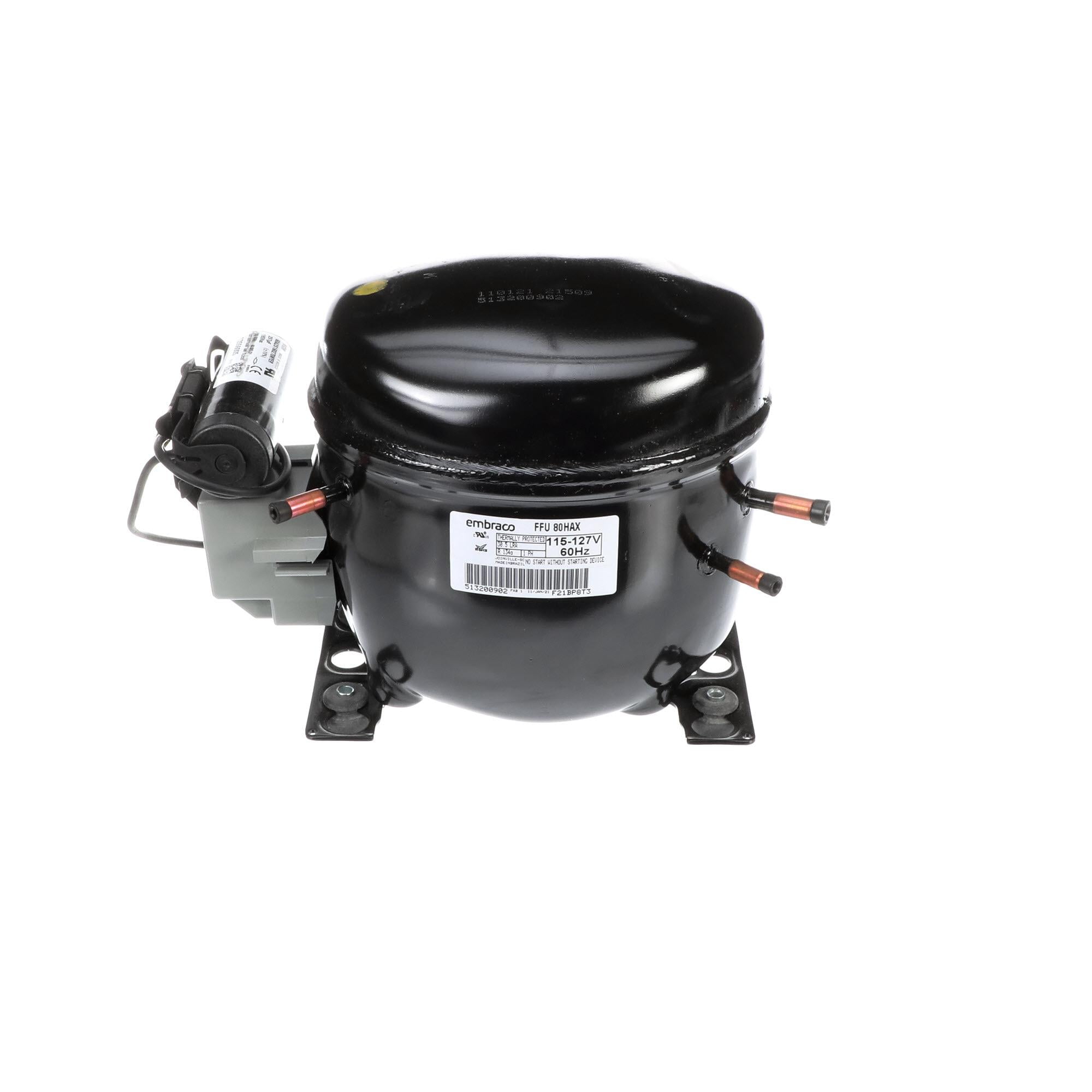 Glastender OEM Replacement Compressor, R134A, 115V, Embraco, Ffu80Hax ...