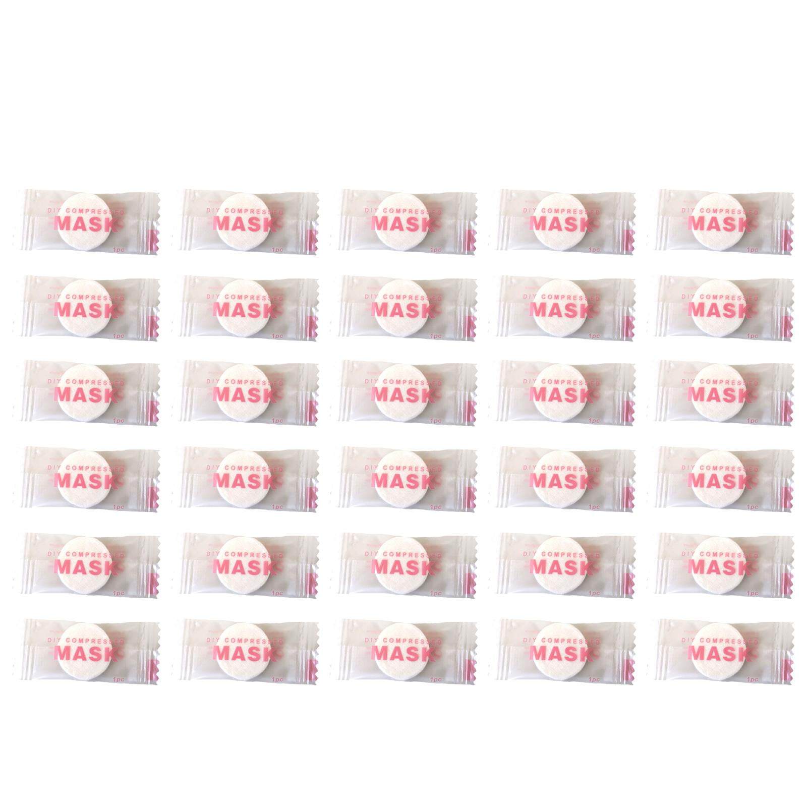 Comprion Cotton Fiber Facial Masks - 1/30/50pcs, Hypoallergenic, Gentle ...