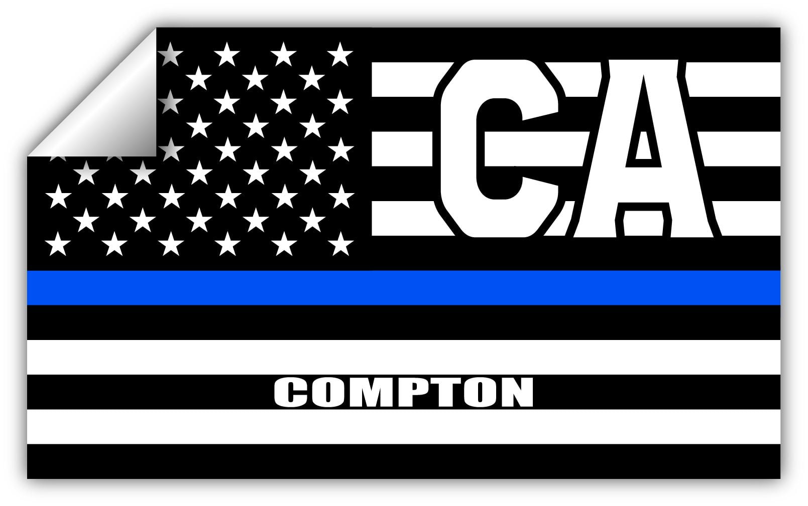 Compton CA California Los Angeles County Thin Blue Line Stealthy USA ...