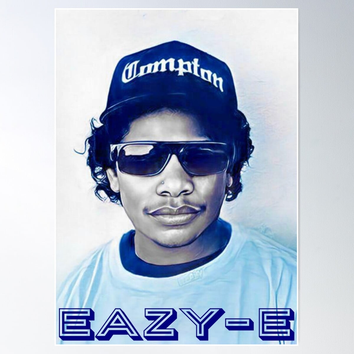 Compton Rapper Poster Wall Art, Modern Wall Decor For Living Room ...