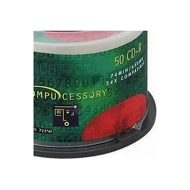 Compucessory CD Recordable Media - CD-R - 52x - 700 MB - 50 Pack ...