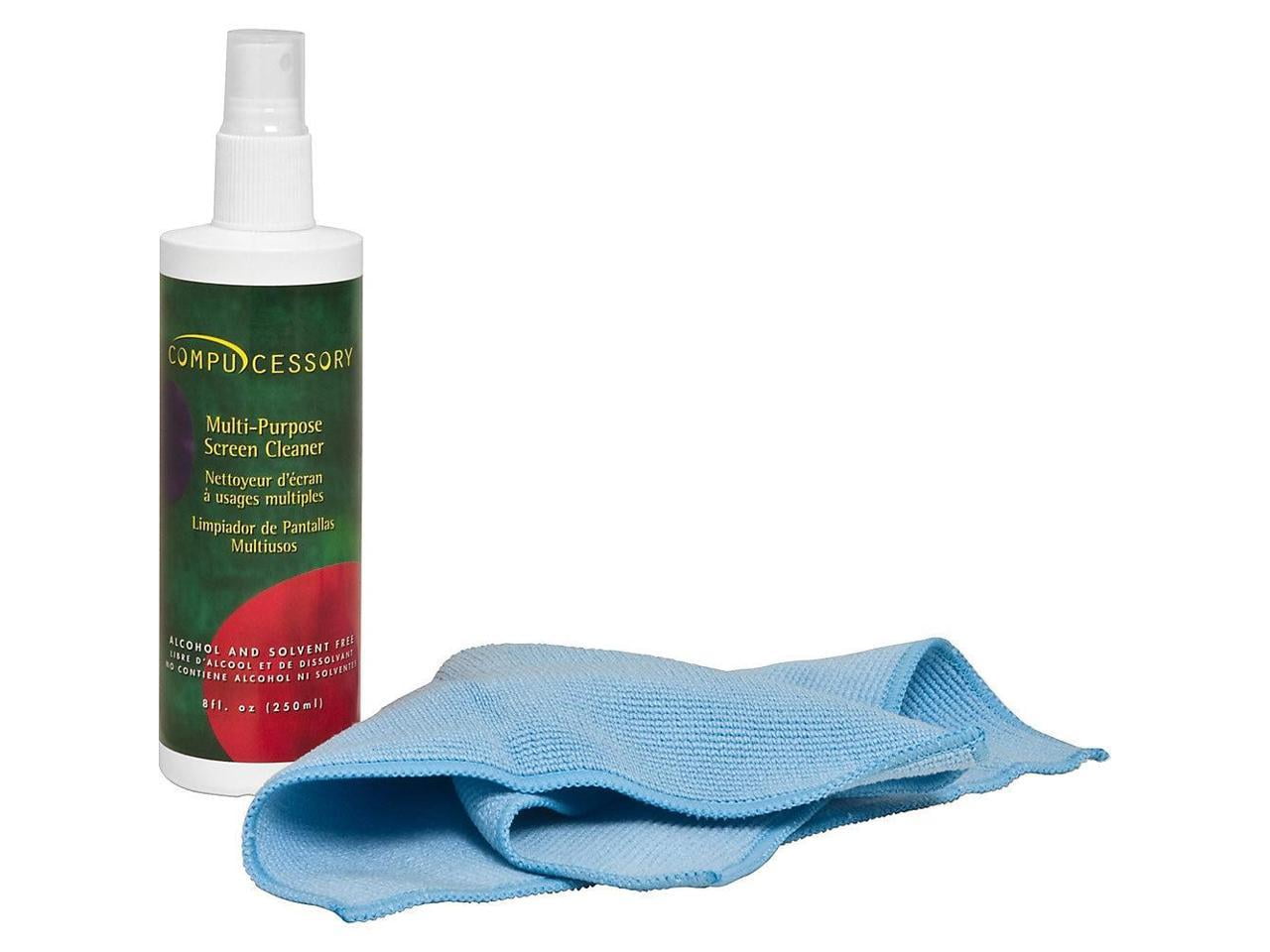 Compucessory Screen Cleaner Set Microfiber Cloth Spray Bottle No ...