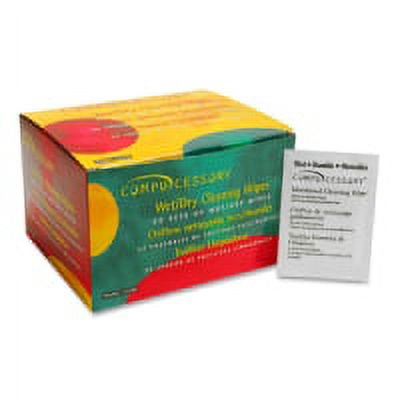 Compucessory Wet and Dry Screen Cleaning Wipes - For Display Screen ...