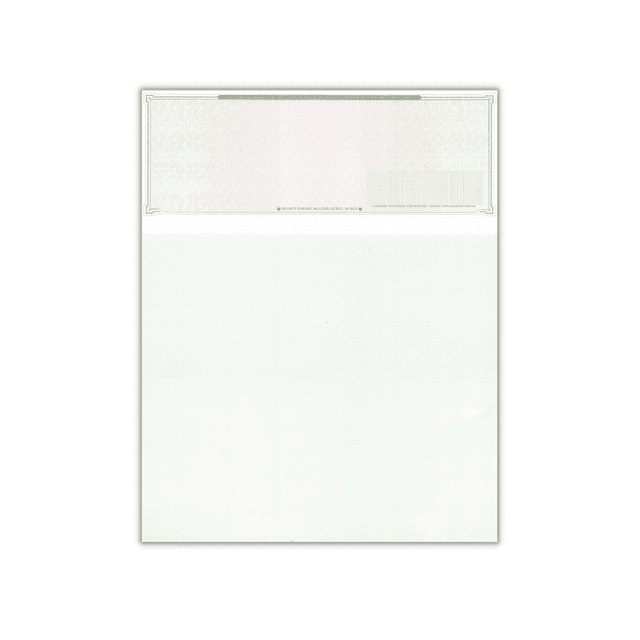 Compuchecks - 100 High Security Blank Check Stock Paper - Checks on Top ...