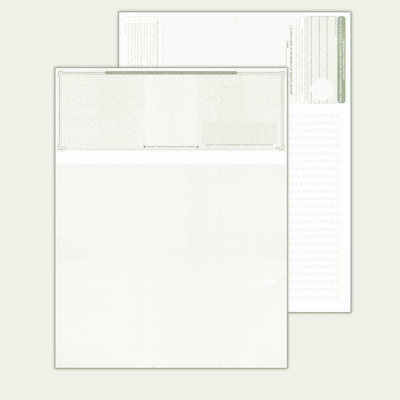 Compuchecks 50 High Security Blank Checks, Green Red Mazed, Compatible ...