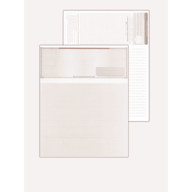 Compuchecks 50 High security Blank Check Top - Brown Mazed - Computer ...