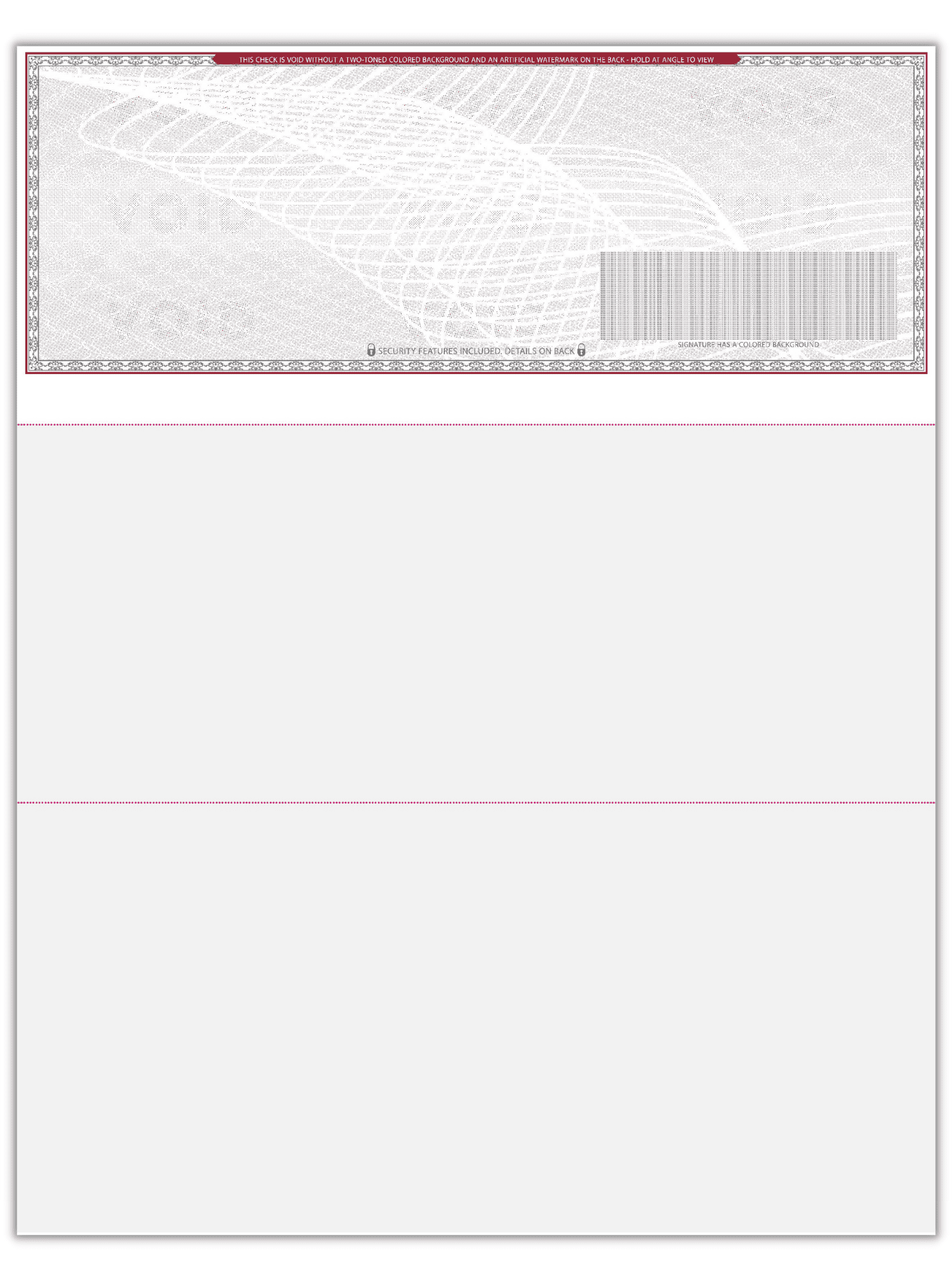 Compuchecks 500 High Security Blank Check Stock - Checks on Top Two ...